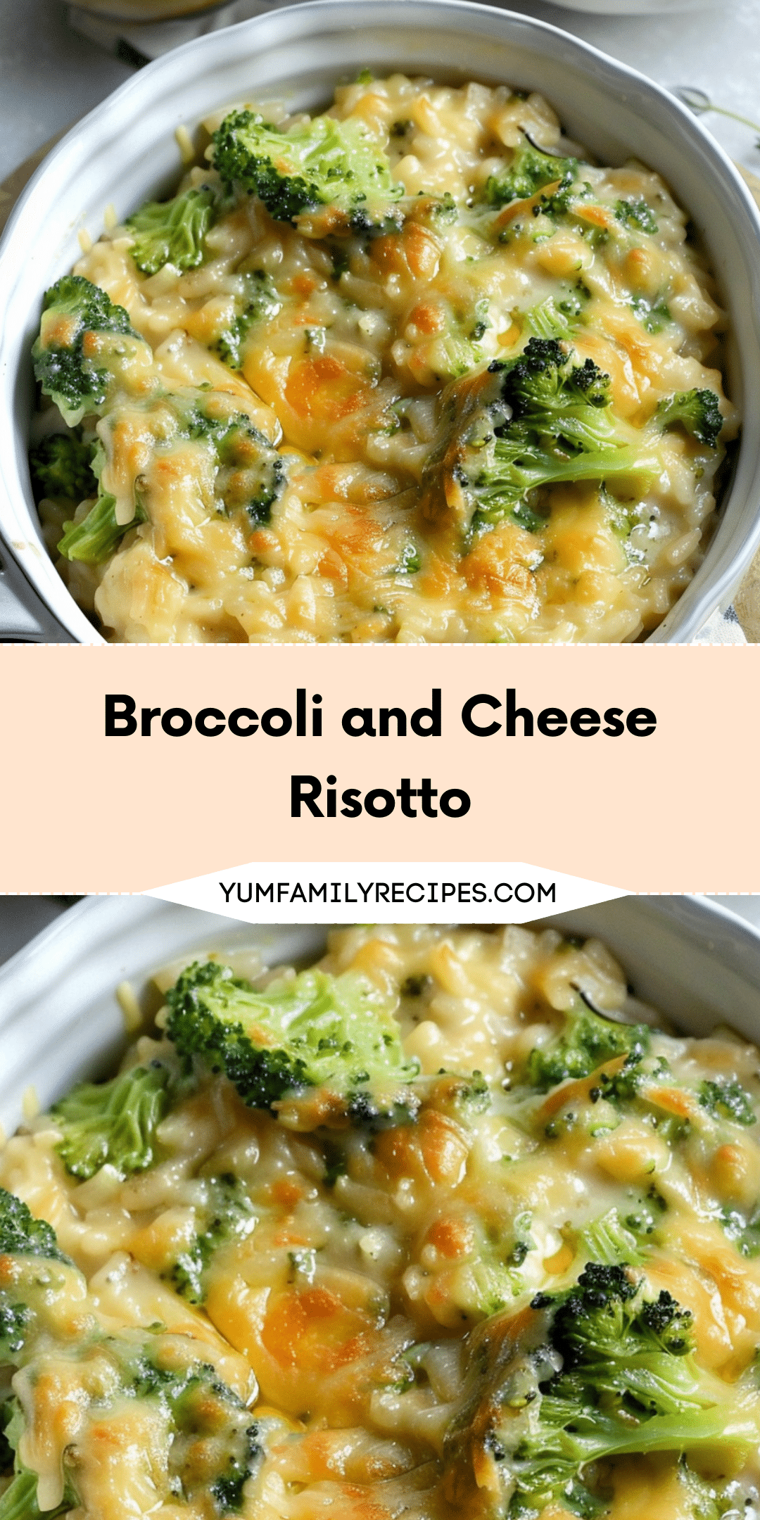 Broccoli and Cheese Risotto | Yum Family Recipes