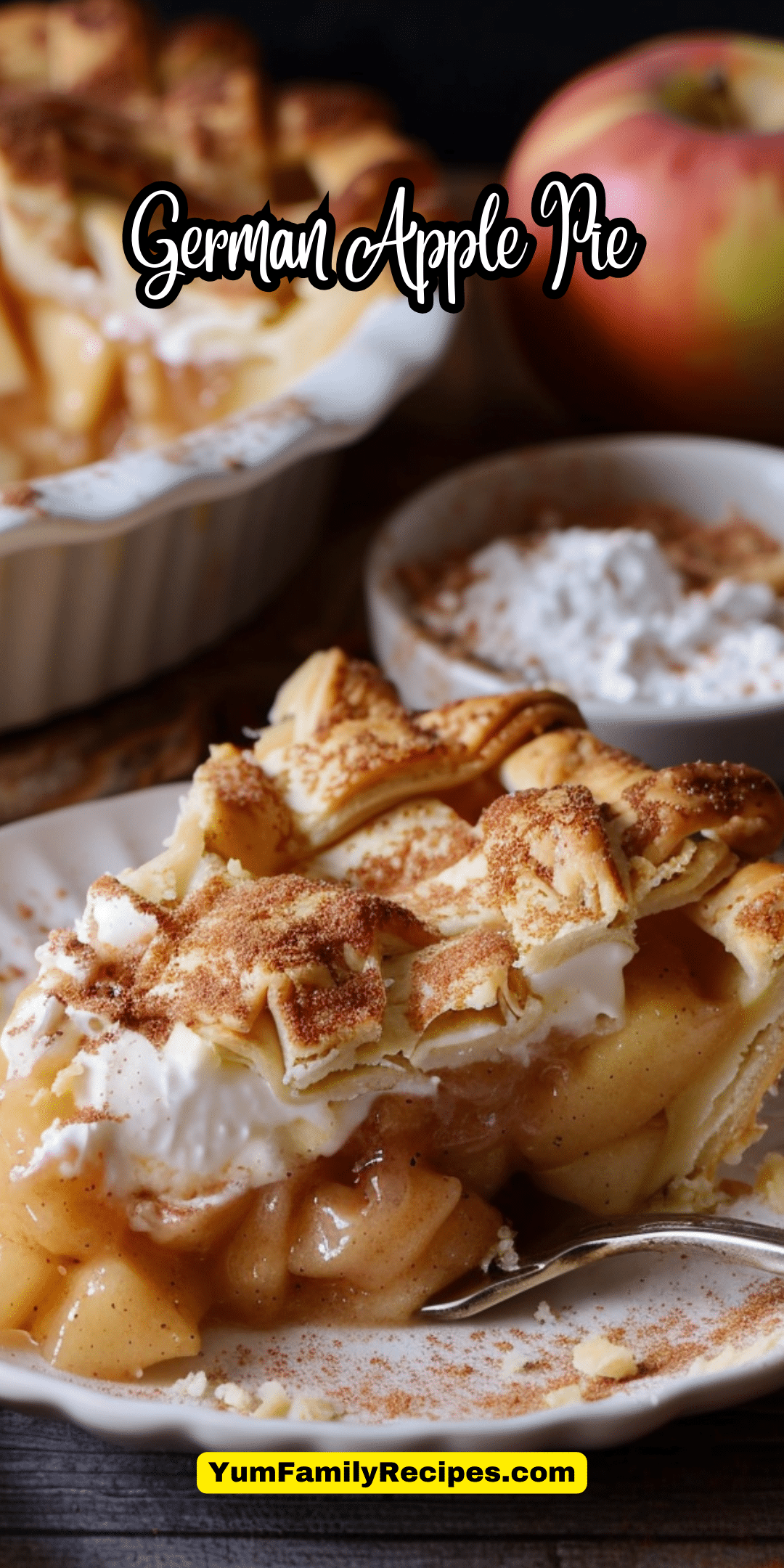 German Apple Pie ~ The Easiest, Creamiest Apple Pie! | Yum Family Recipes
