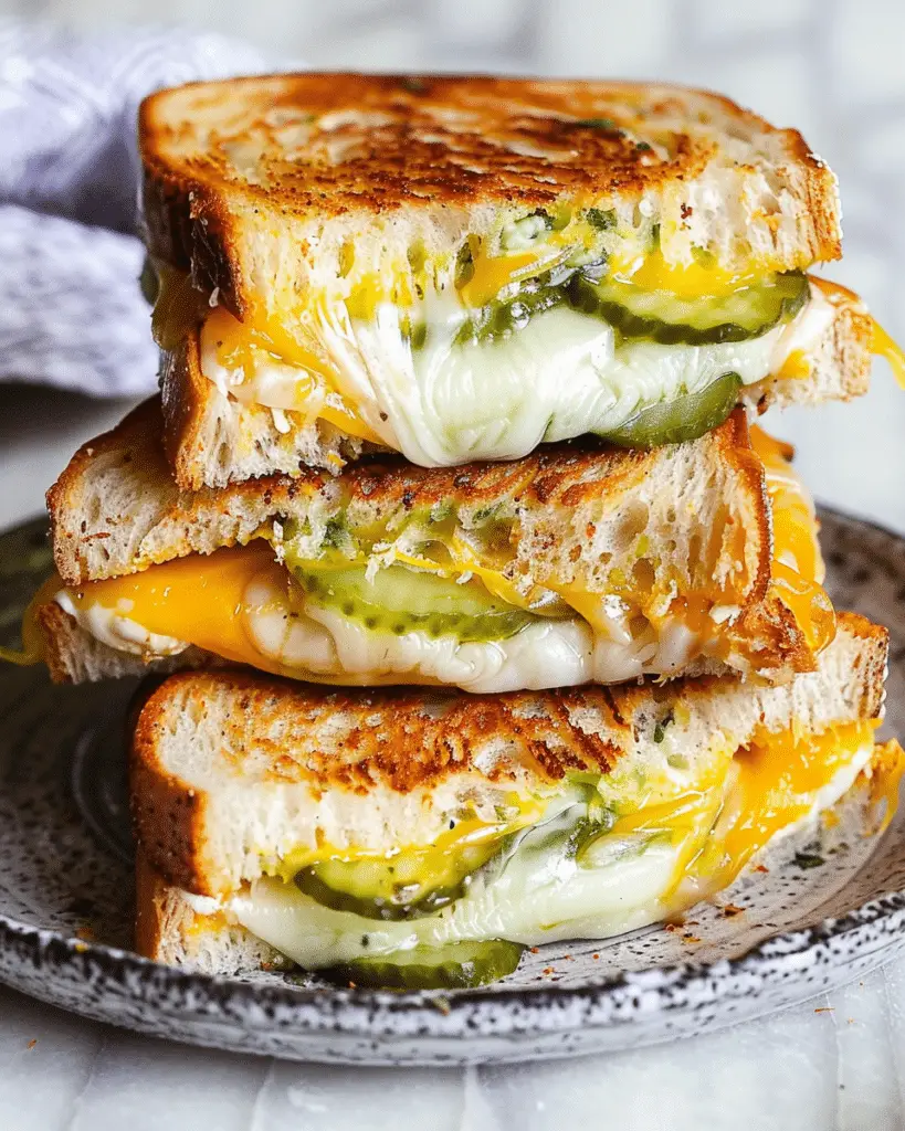 Pickle Grilled Cheese Sandwich | Yum Family Recipes