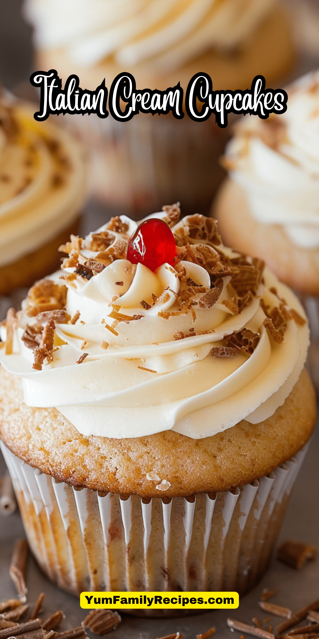 Italian Cream Cupcakes | Yum Family Recipes