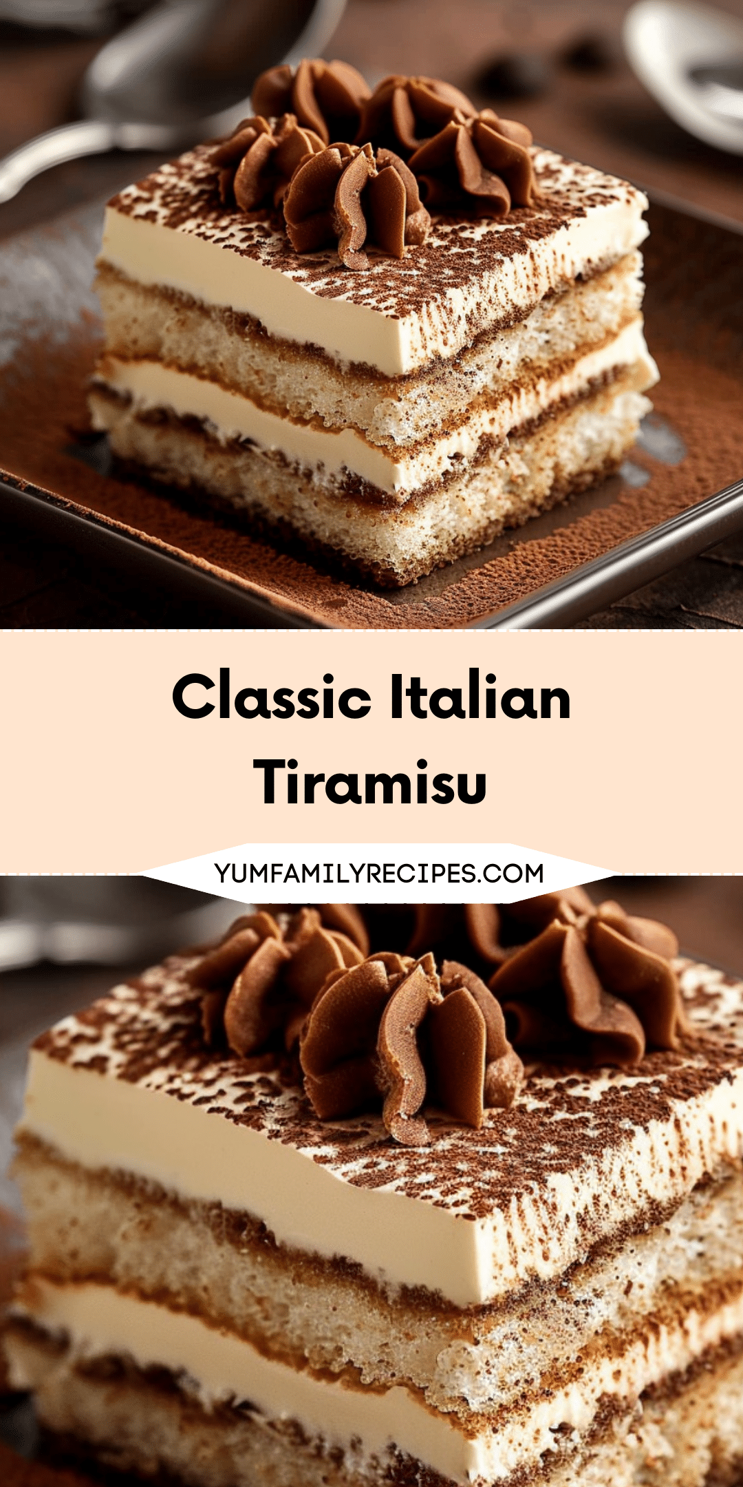 Classic Italian Tiramisu | Yum Family Recipes