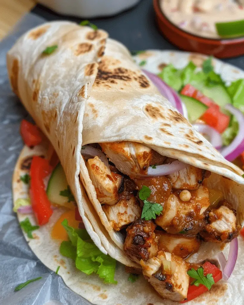 Chipotle Chicken Wrap Recipe | Yum Family Recipes