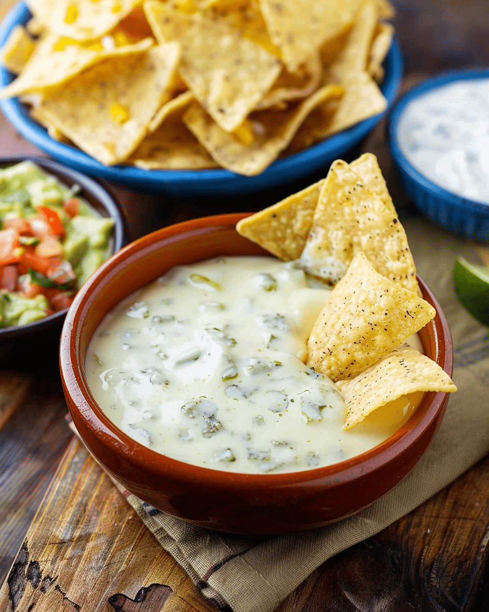 Mexican Restaurant White Queso Dip | Yum Family Recipes