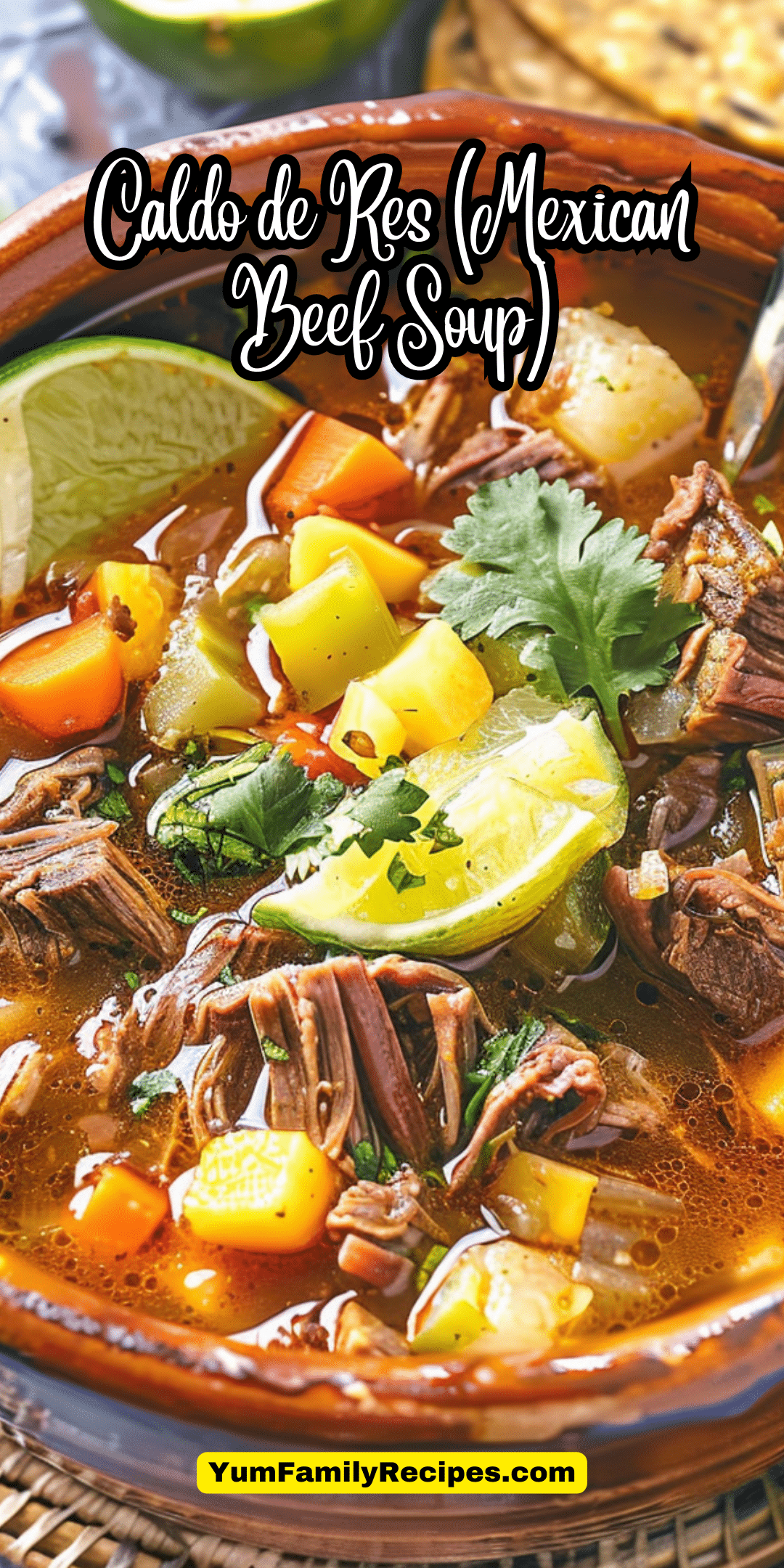 Caldo de Res (Mexican Beef Soup) | Yum Family Recipes