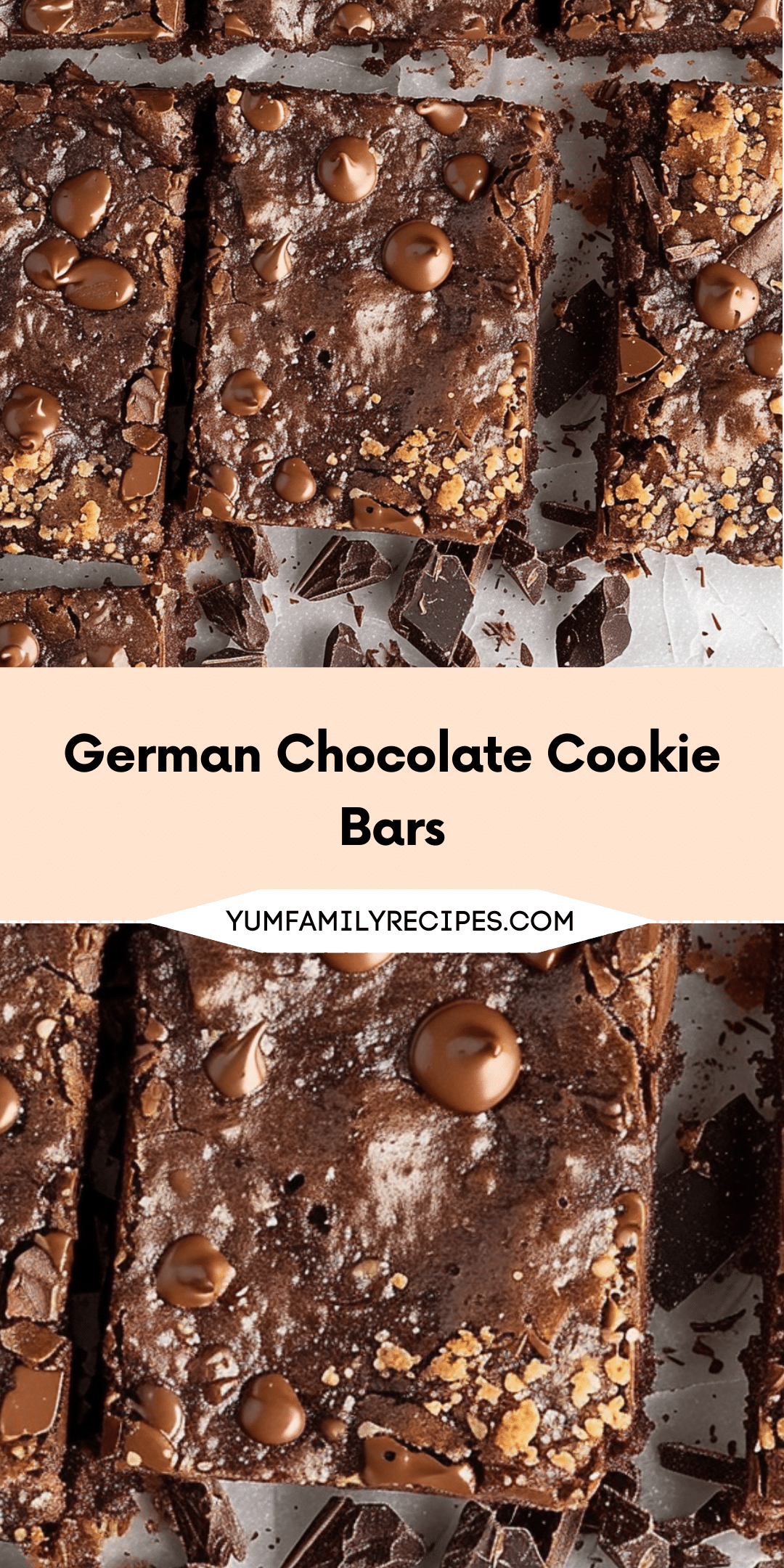 German Chocolate Cookie Bars | Yum Family Recipes