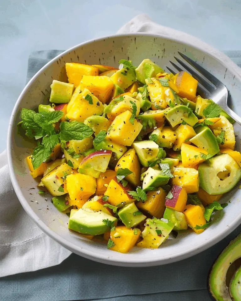 Avocado Mango Salad | Yum Family Recipes