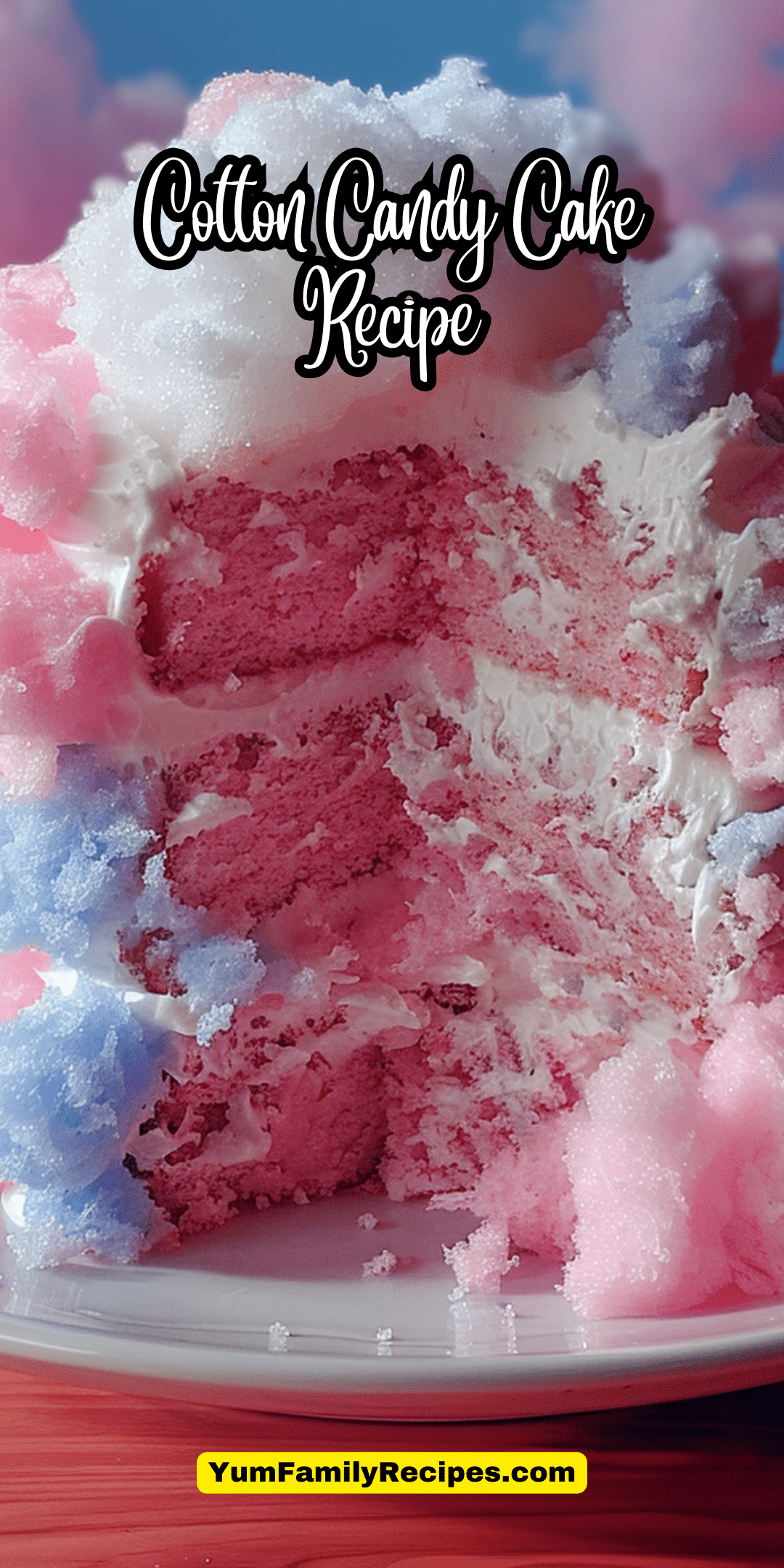 Cotton Candy Cake Recipe | Yum Family Recipes