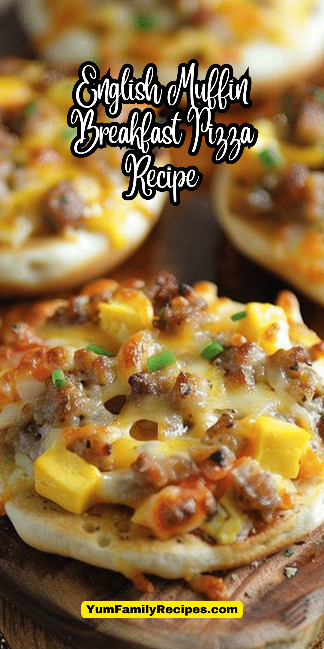 English Muffin Breakfast Pizza Recipe | Yum Family Recipes