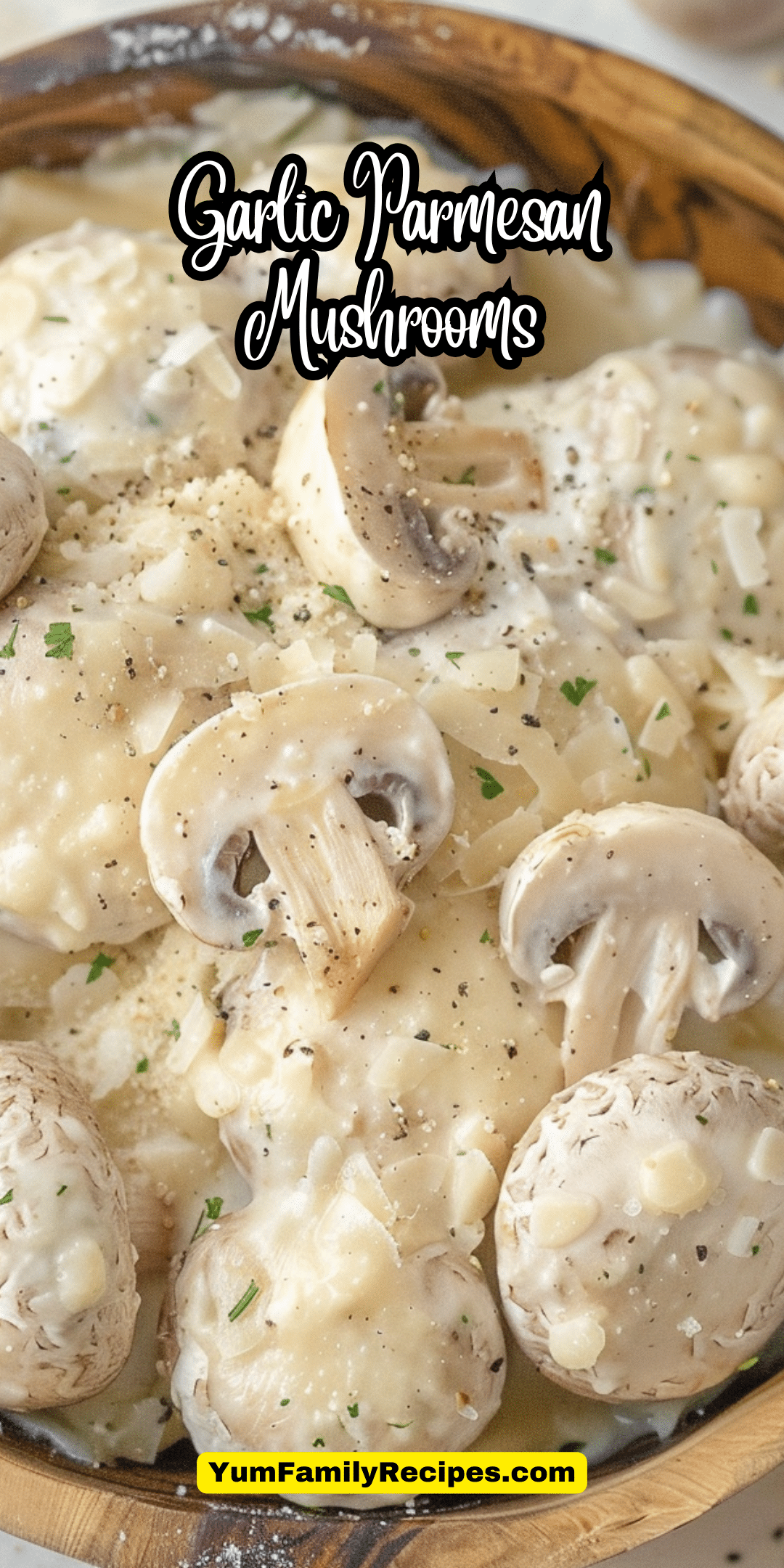 Garlic Parmesan Mushrooms | Yum Family Recipes
