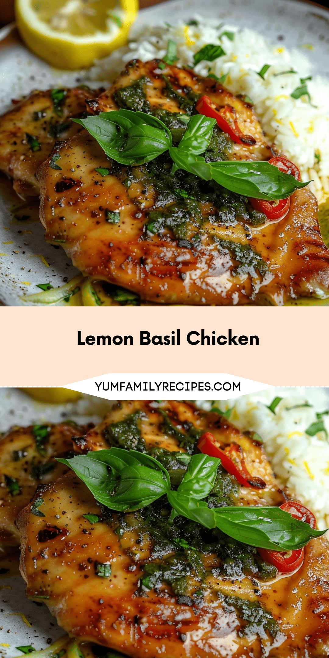 Lemon Basil Chicken | Yum Family Recipes