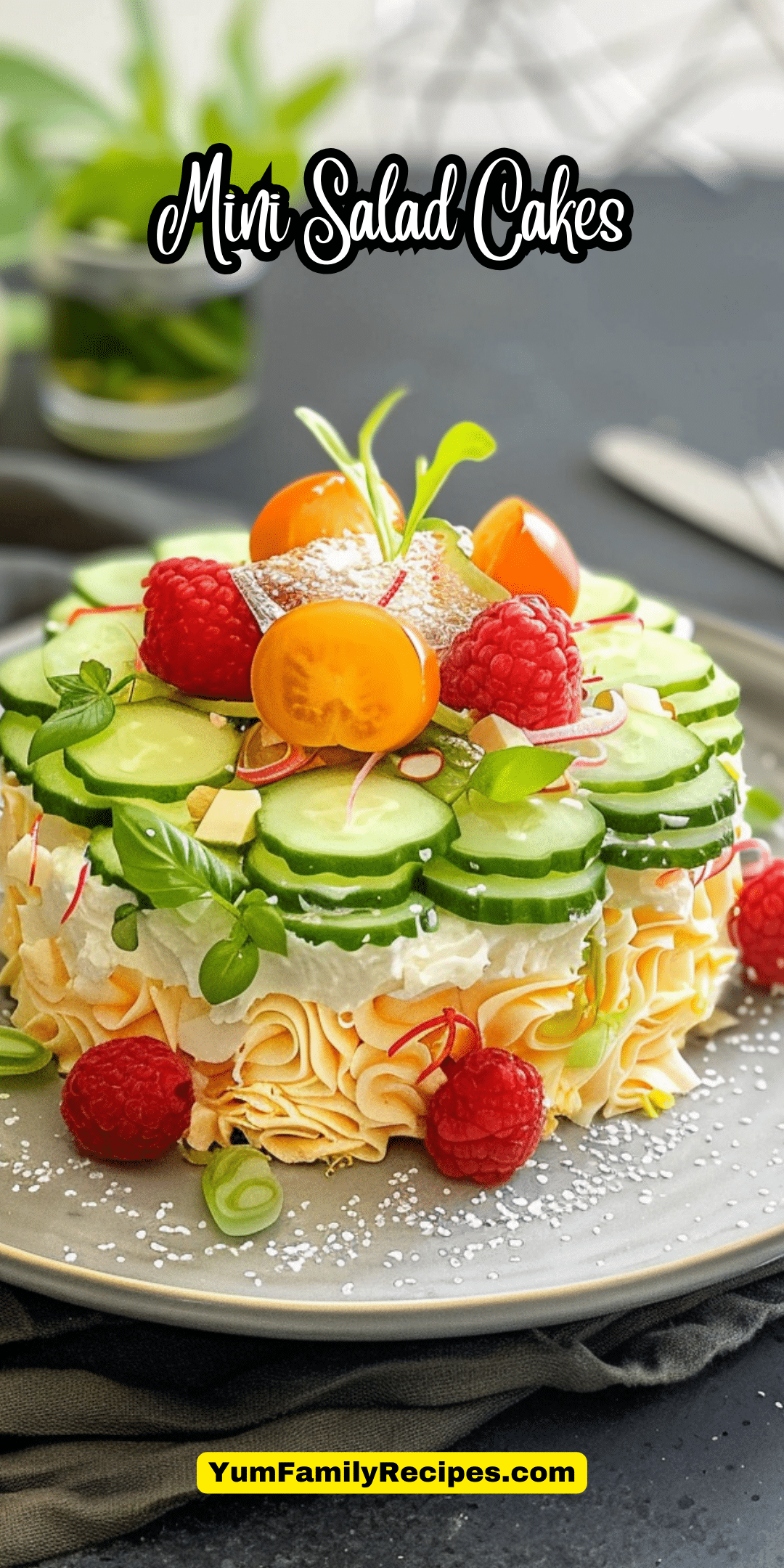 Mini Salad Cakes | Yum Family Recipes