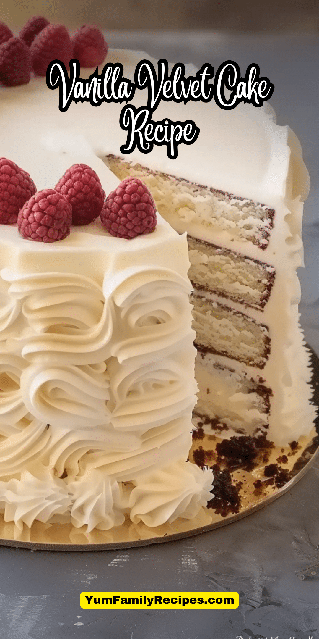 Vanilla Velvet Cake Recipe | Yum Family Recipes