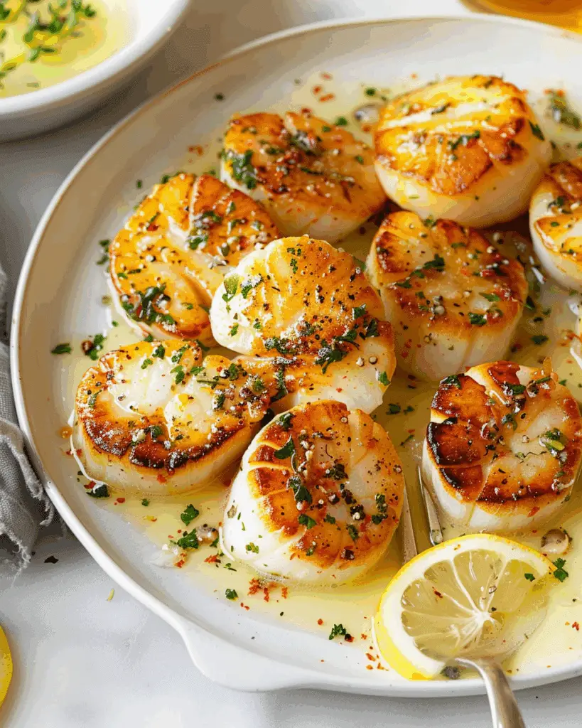 Lemon Butter Scallops | Yum Family Recipes