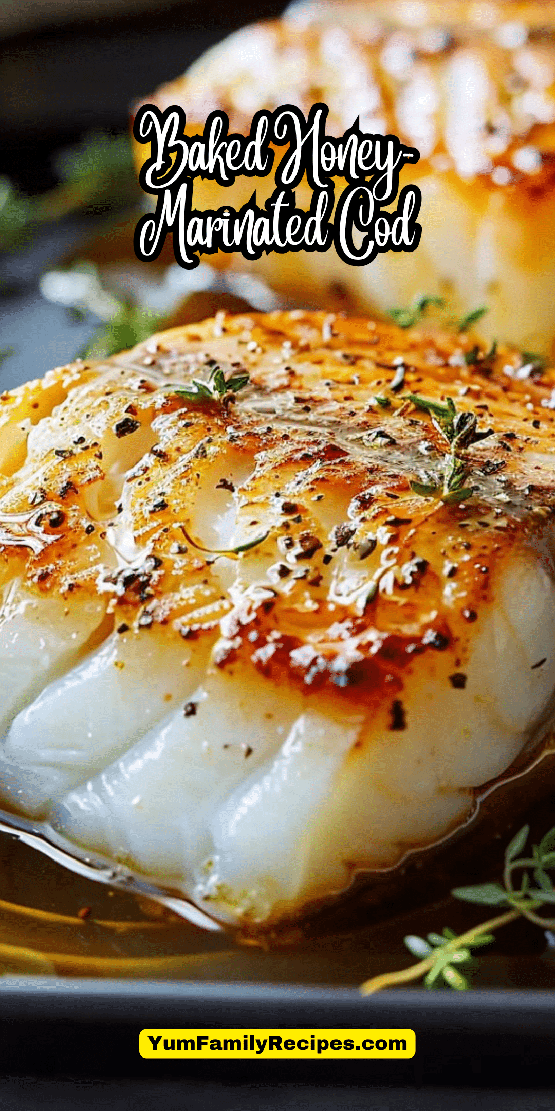 Baked Honey-Marinated Cod: A Sweet and Savory Delight | Yum Family Recipes