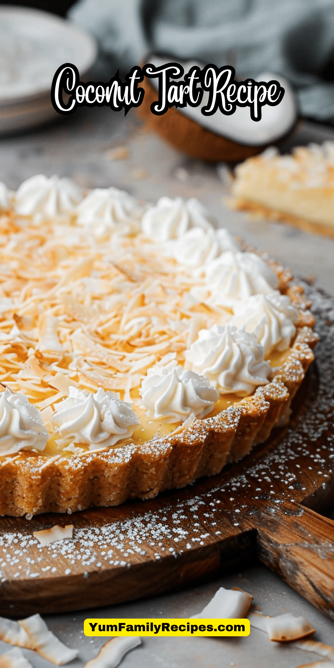 Coconut Tart Recipe | Yum Family Recipes