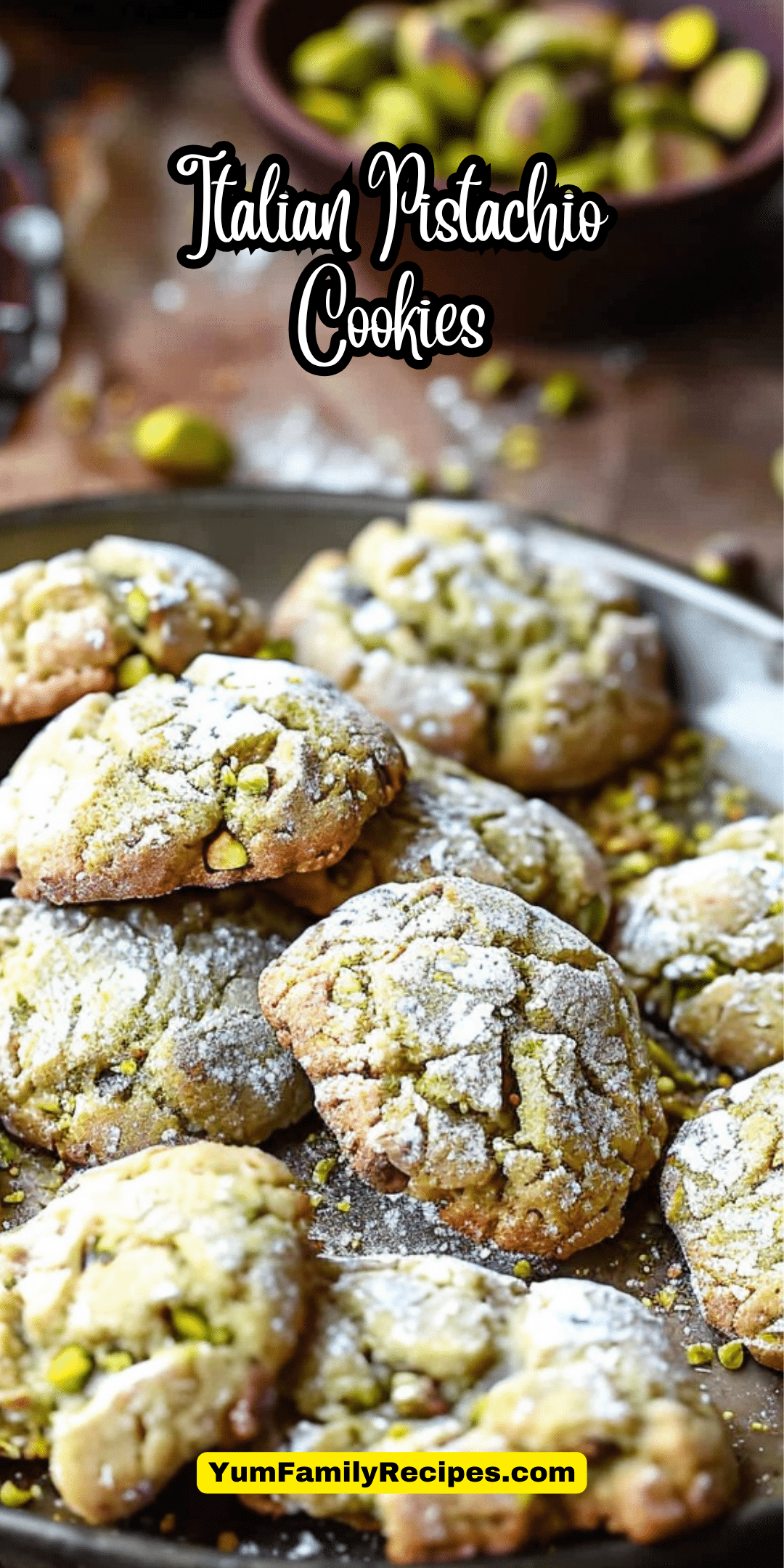 Italian Pistachio Cookies | Yum Family Recipes