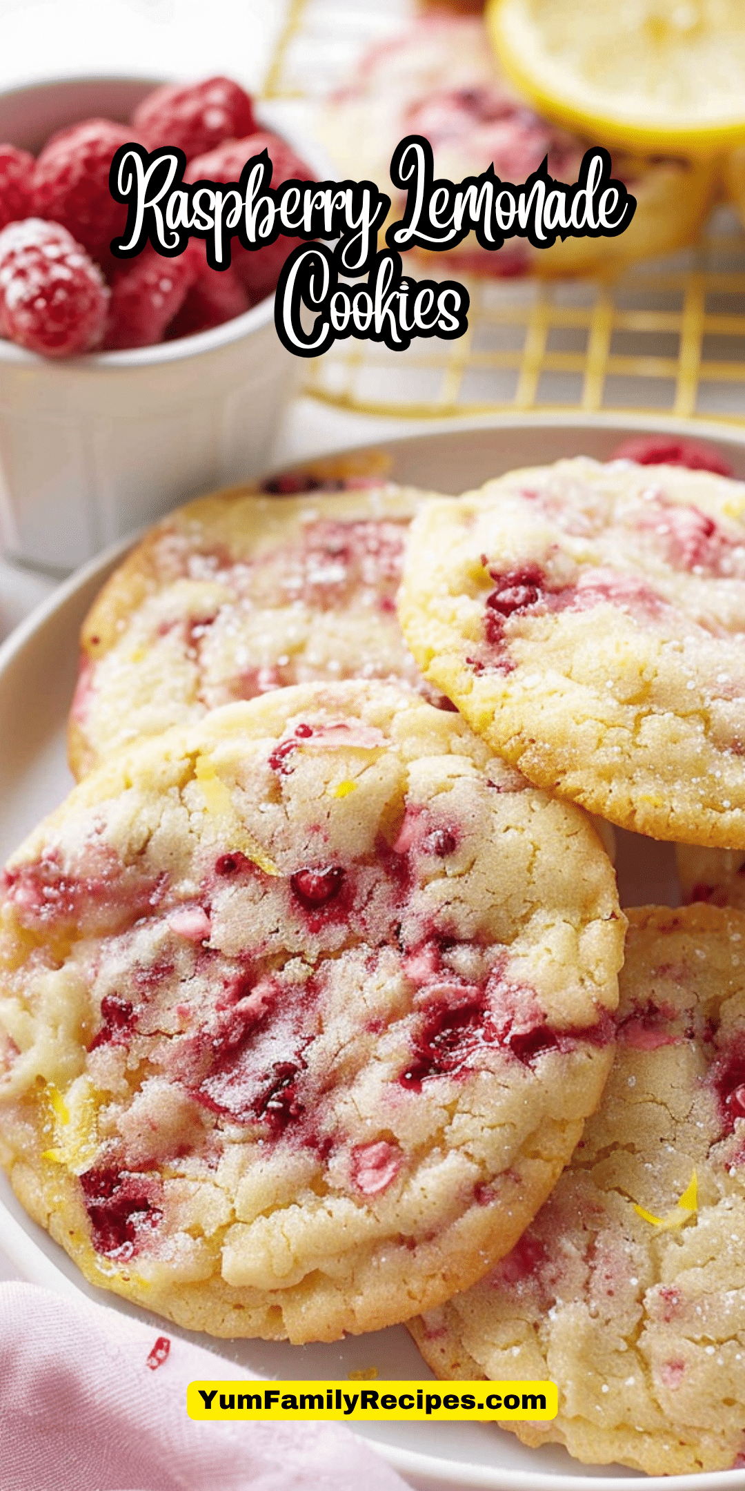 Raspberry Lemonade Cookies | Yum Family Recipes