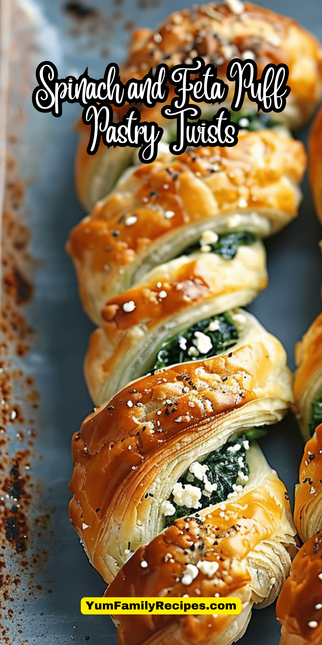 Spinach and Feta Puff Pastry Twists | Yum Family Recipes