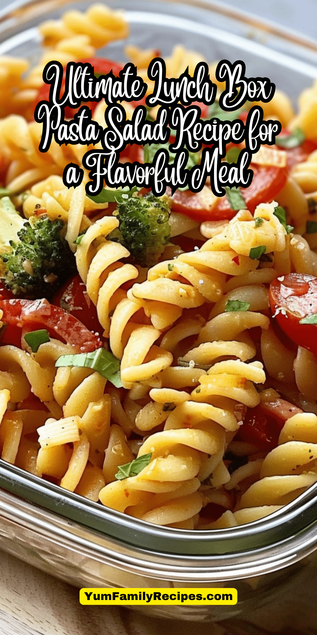 Ultimate Lunch Box Pasta Salad Recipe for a Flavorful Meal | Yum Family ...