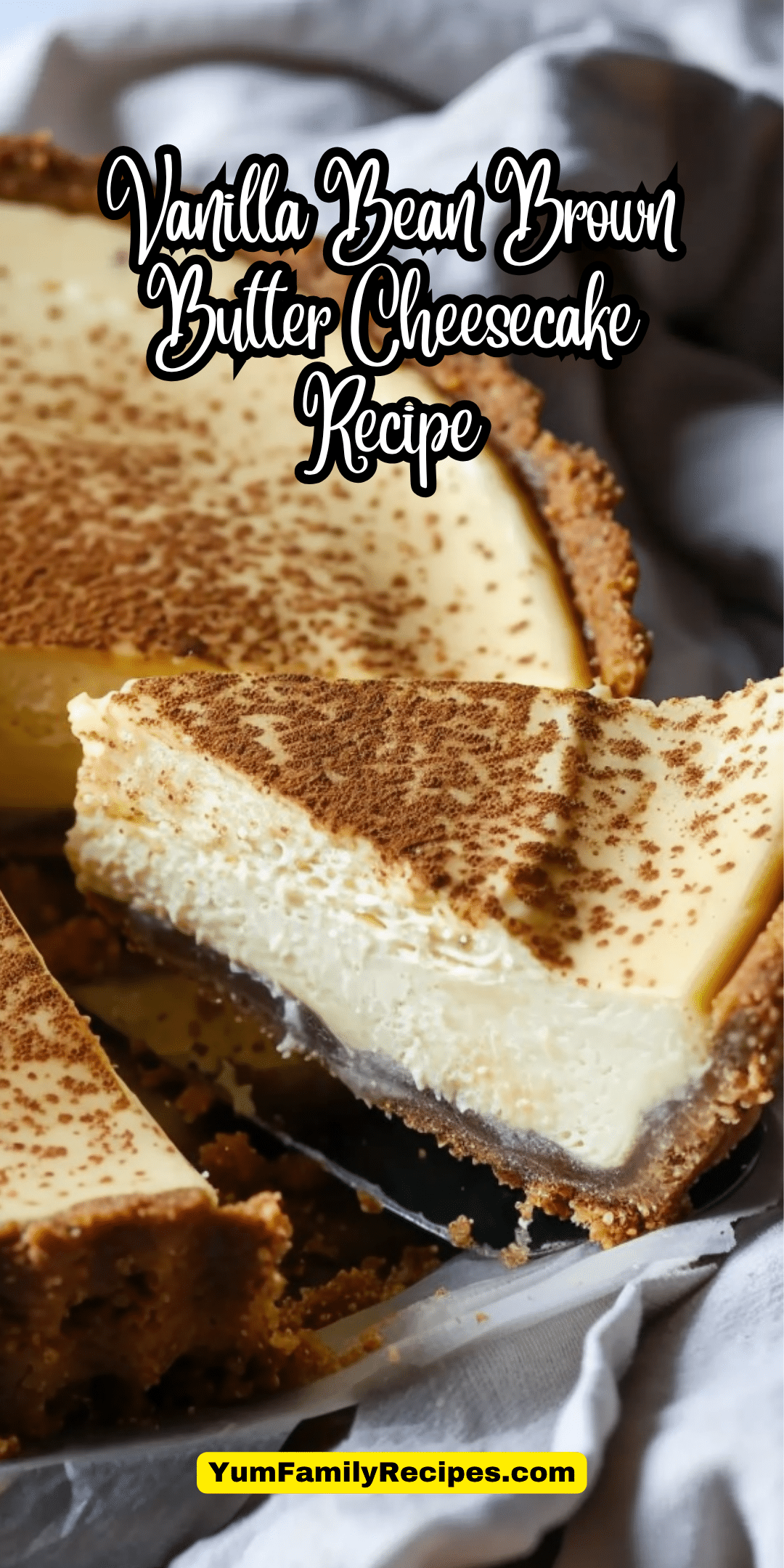 Vanilla Bean Brown Butter Cheesecake Recipe | Yum Family Recipes
