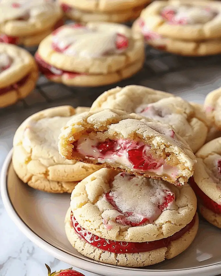 Strawberry Cheesecake Stuffed Cookies | Yum Family Recipes