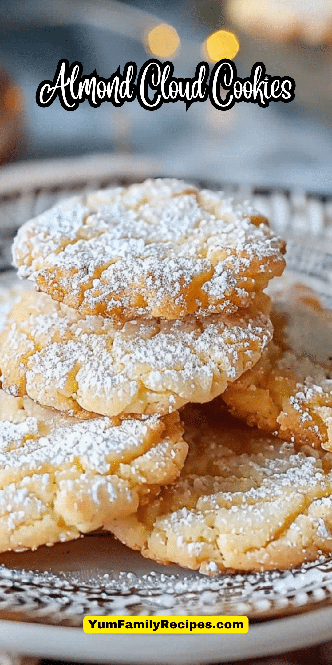 Almond Cloud Cookies (Light, Chewy & Gluten-Free) | Yum Family Recipes
