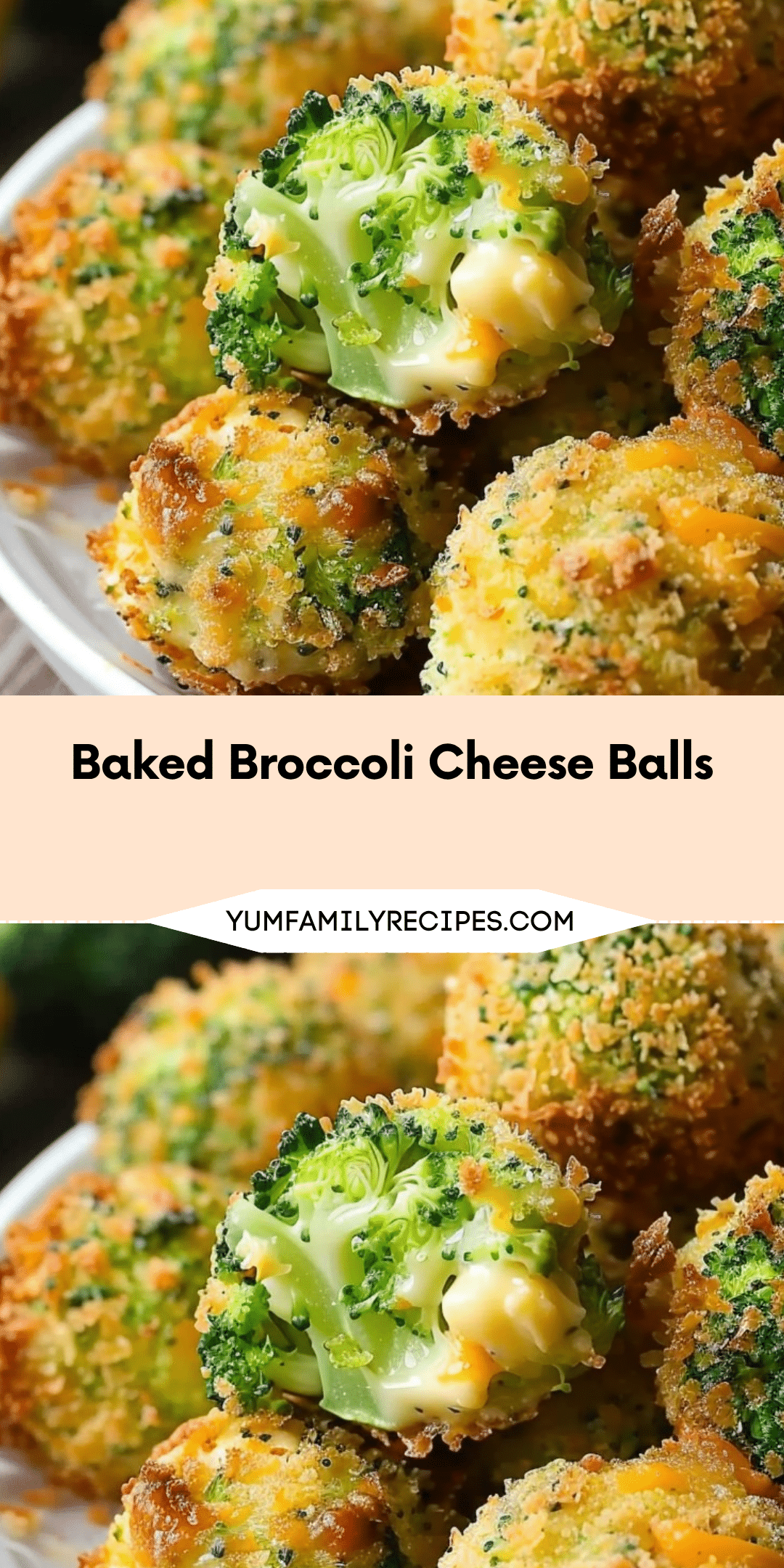 Baked Broccoli Cheese Balls | Yum Family Recipes