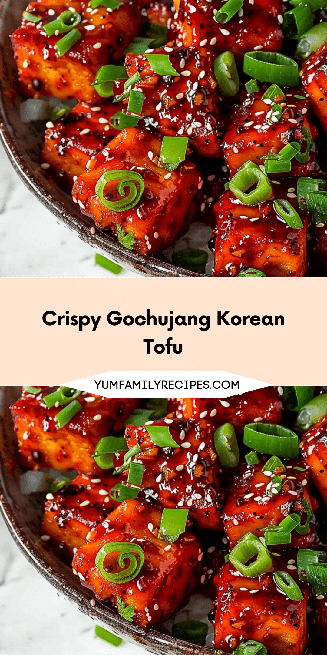 Crispy Gochujang Korean Tofu | Yum Family Recipes