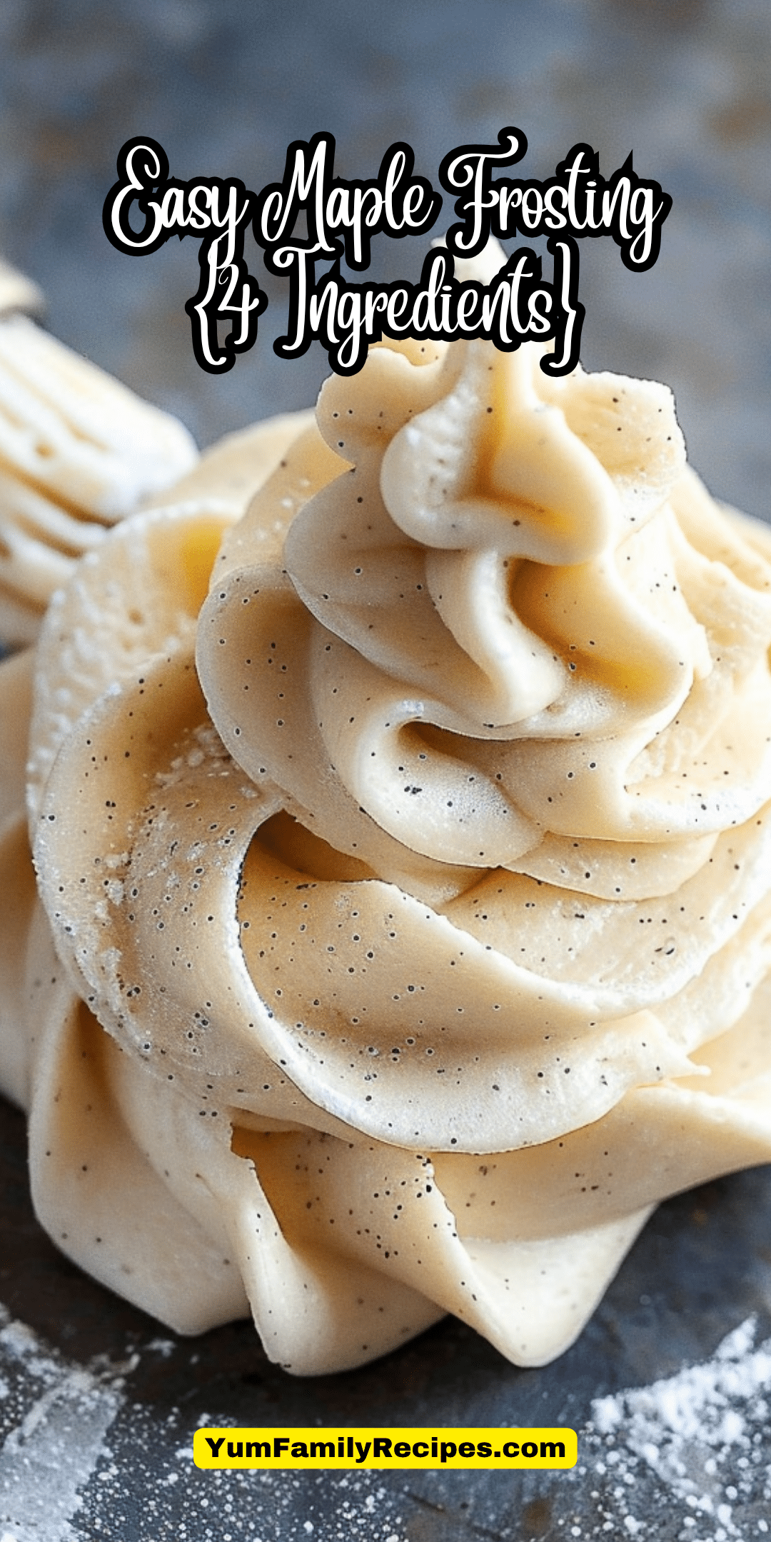 Easy Maple Frosting {4 Ingredients} | Yum Family Recipes