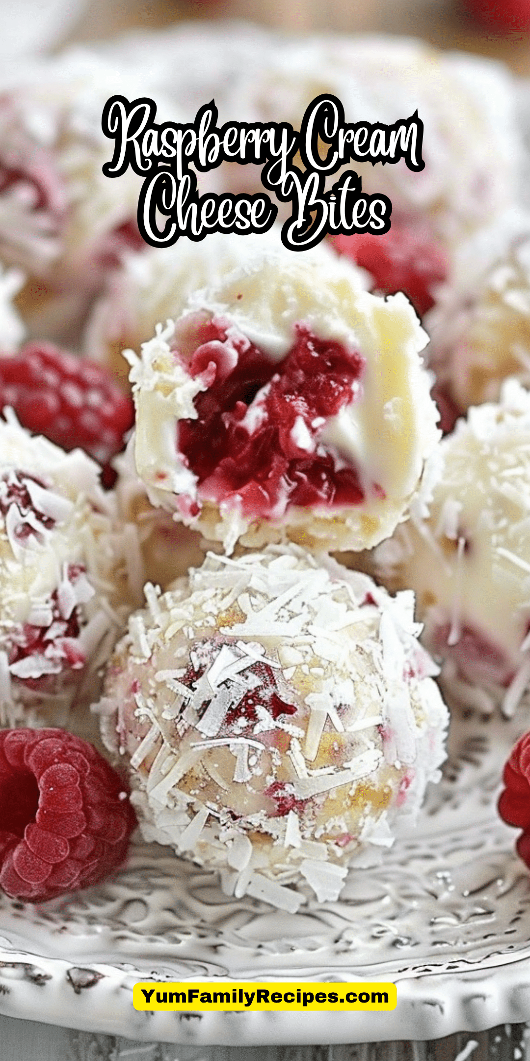 Raspberry Cream Cheese Bites | Yum Family Recipes