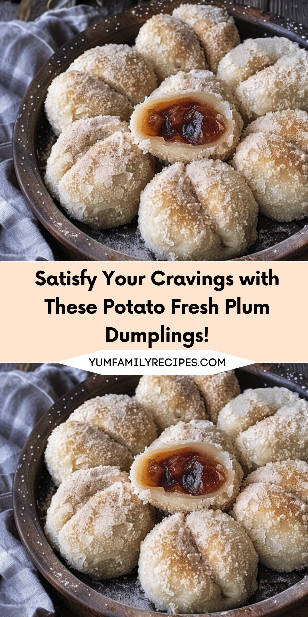 Potato Fresh Plum Dumplings Recipe | Yum Family Recipes