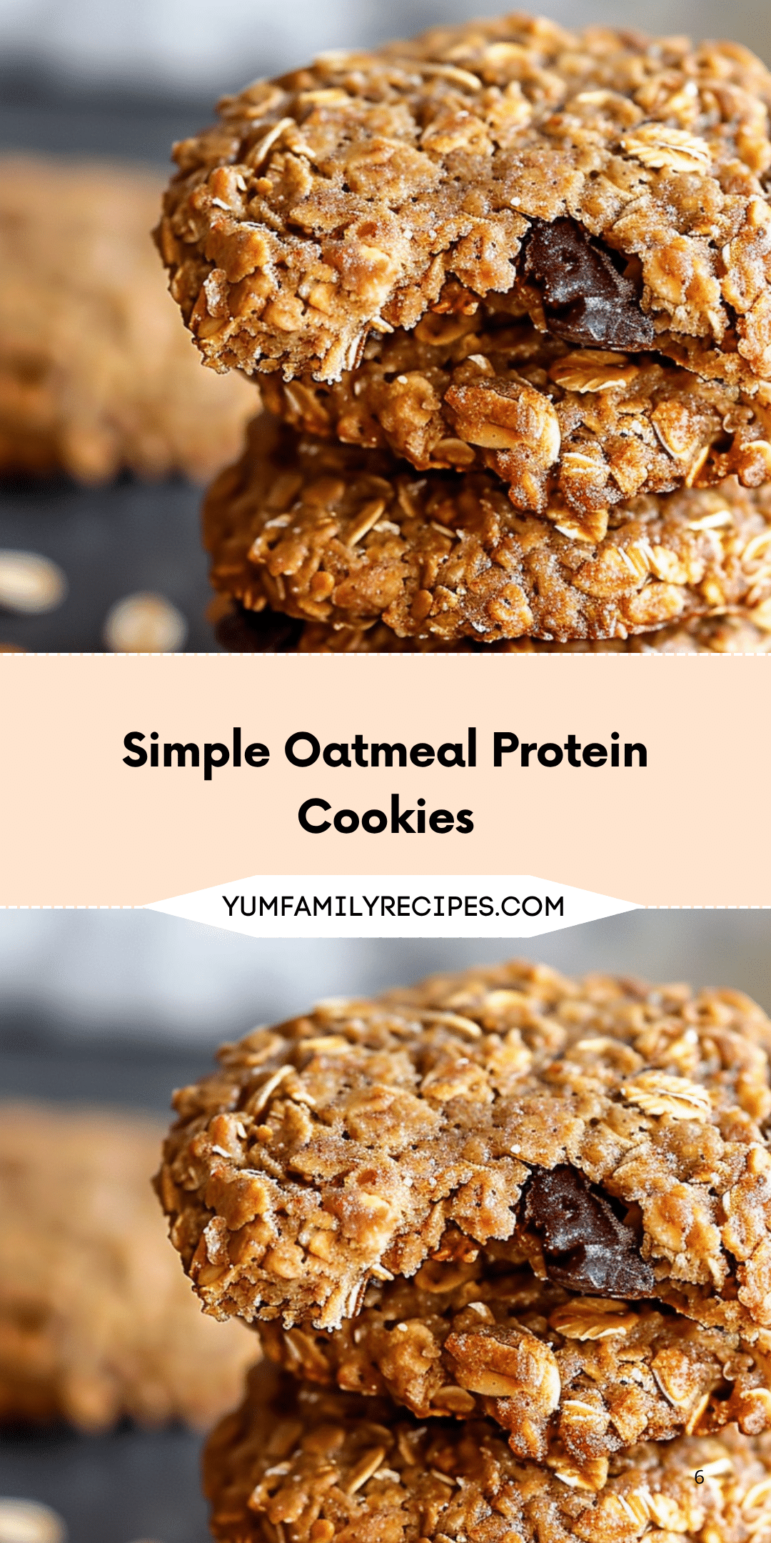 Simple Oatmeal Protein Cookies | Yum Family Recipes