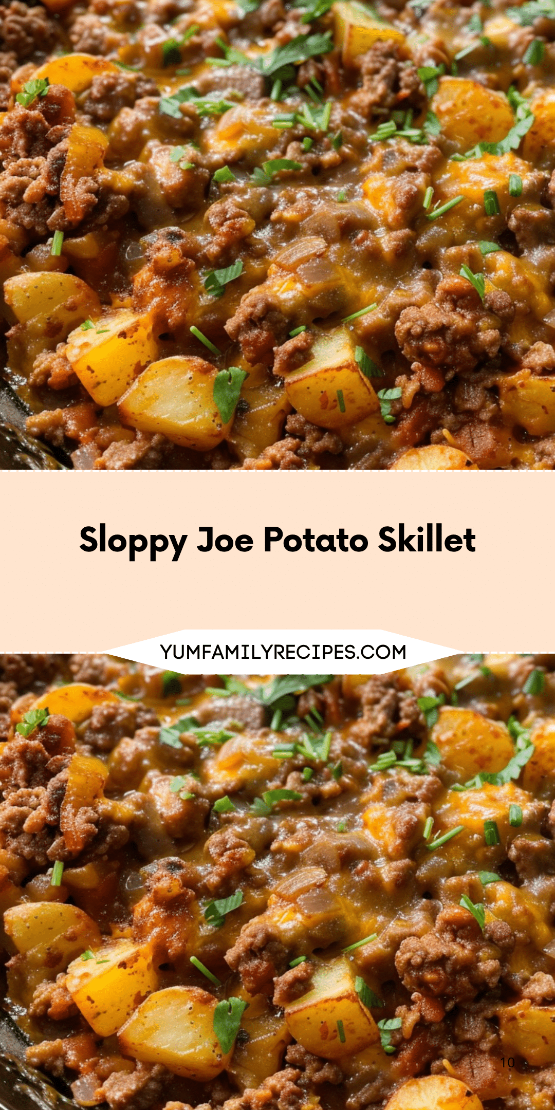 Sloppy Joe Potato Skillet | Yum Family Recipes