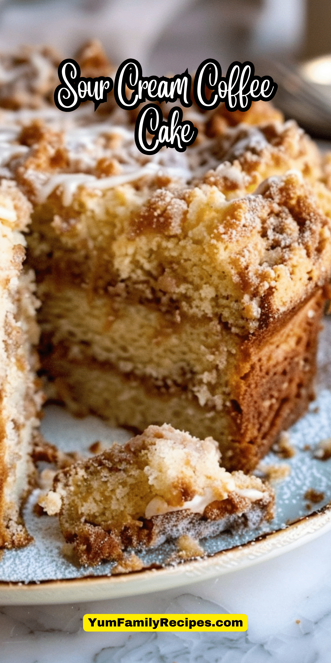 Sour Cream Coffee Cake | Yum Family Recipes