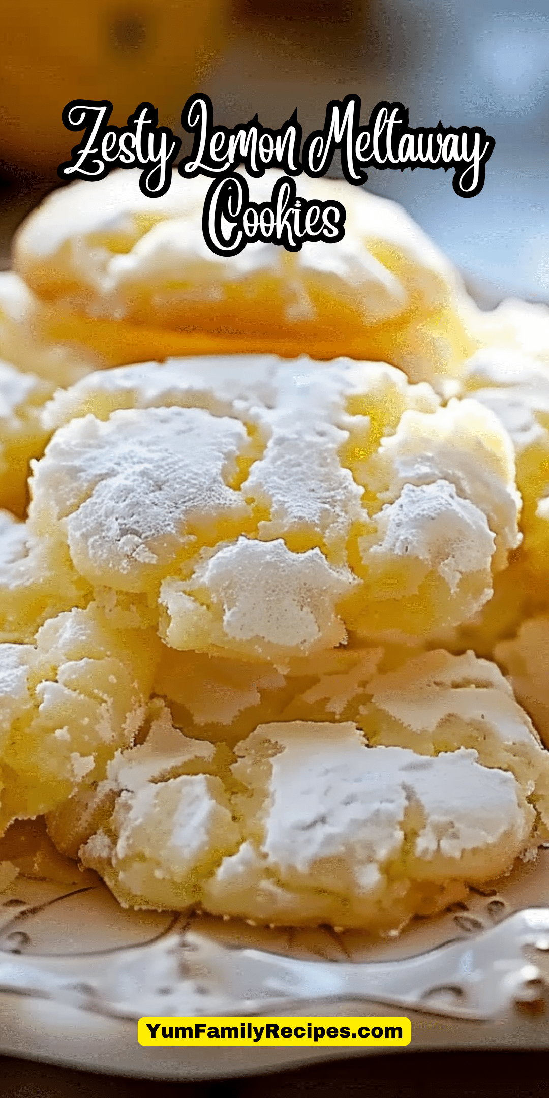 Zesty Lemon Meltaway Cookies | Yum Family Recipes