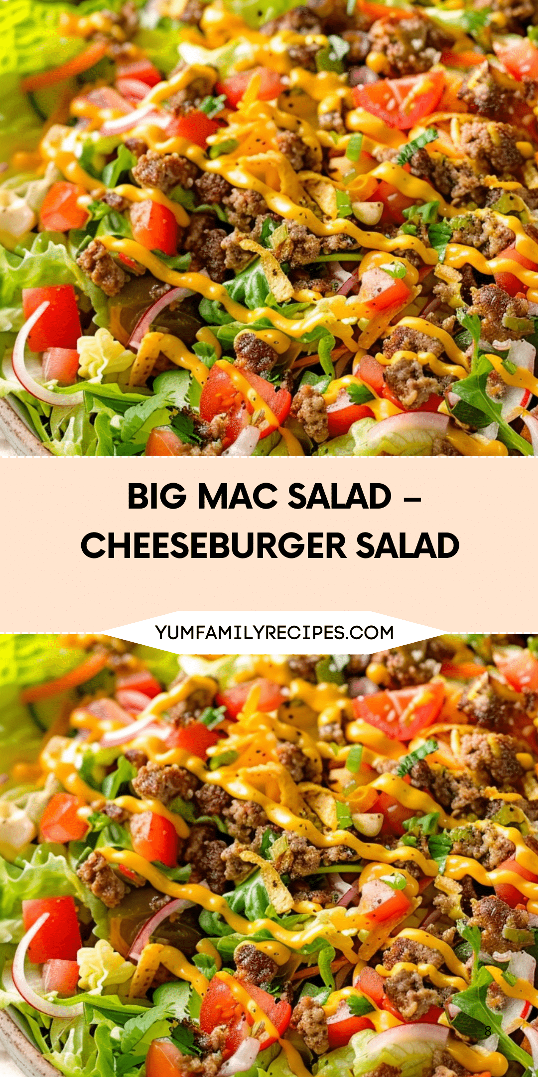 Big Mac Salad – Cheeseburger Salad | Yum Family Recipes