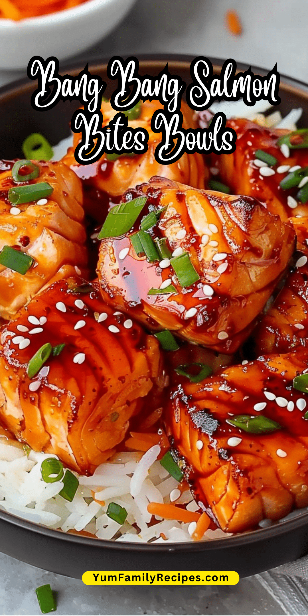 Bang Bang Salmon Bites Bowls | Yum Family Recipes
