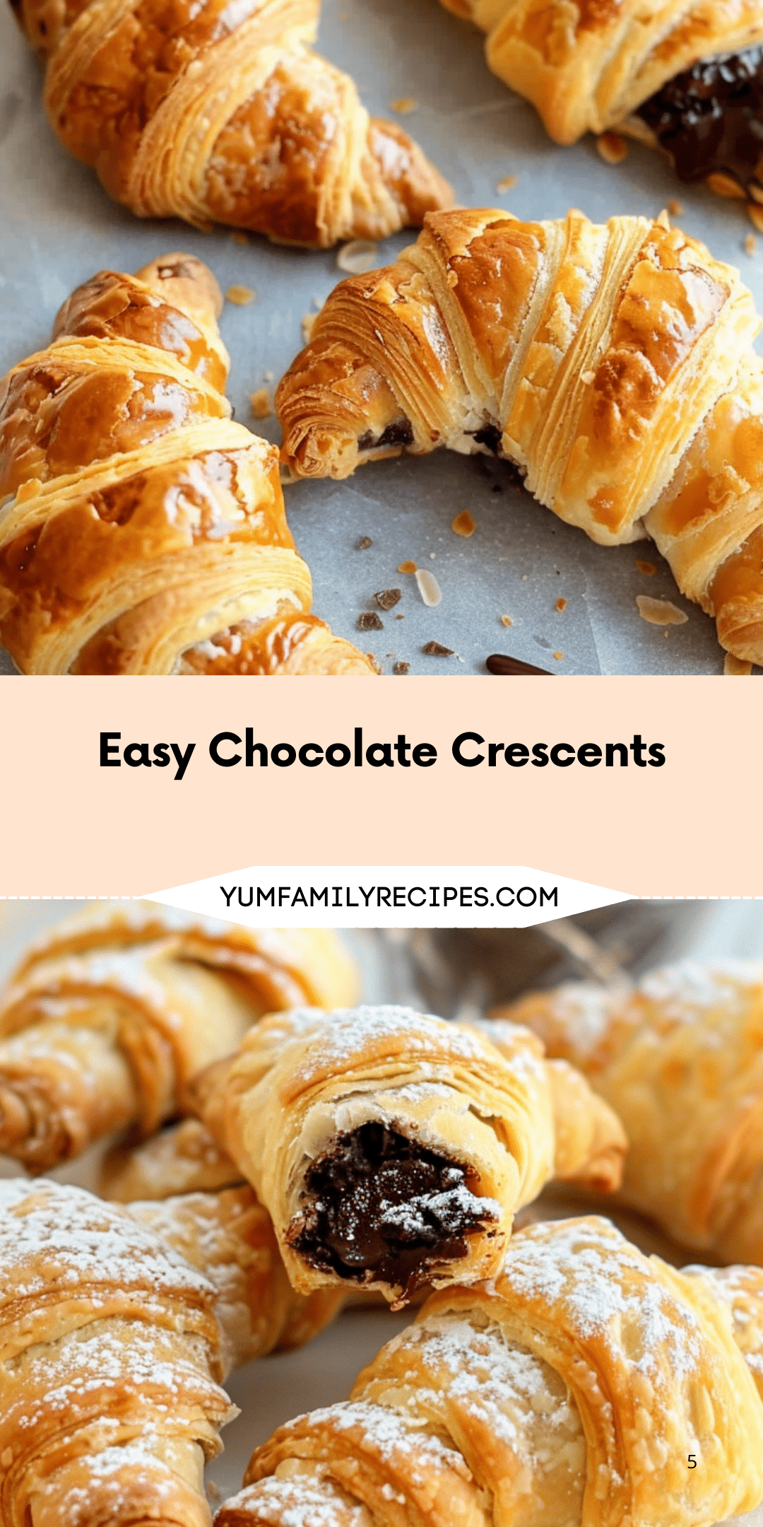 Easy Chocolate Crescents | Yum Family Recipes
