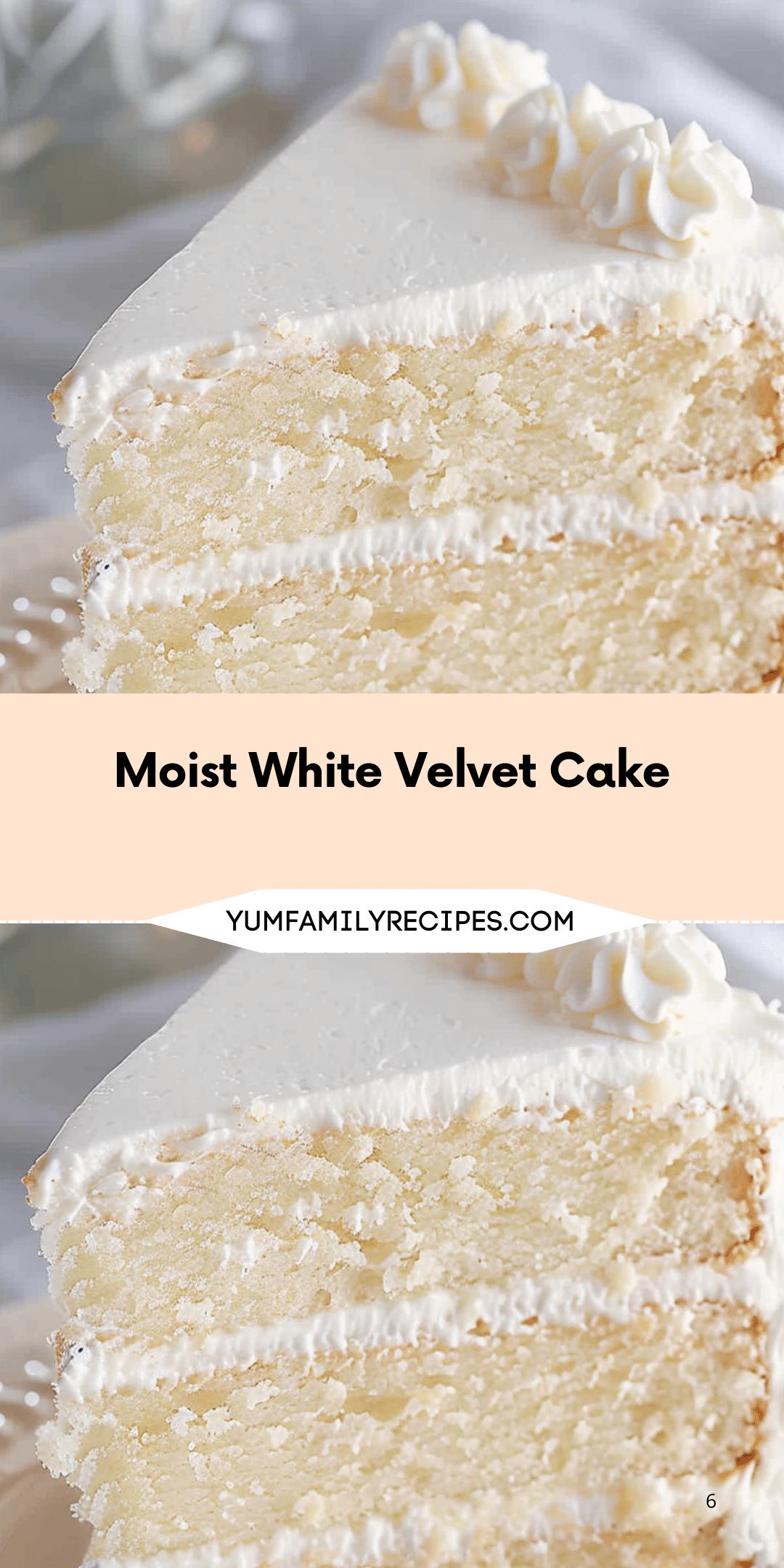Moist White Velvet Cake | Yum Family Recipes