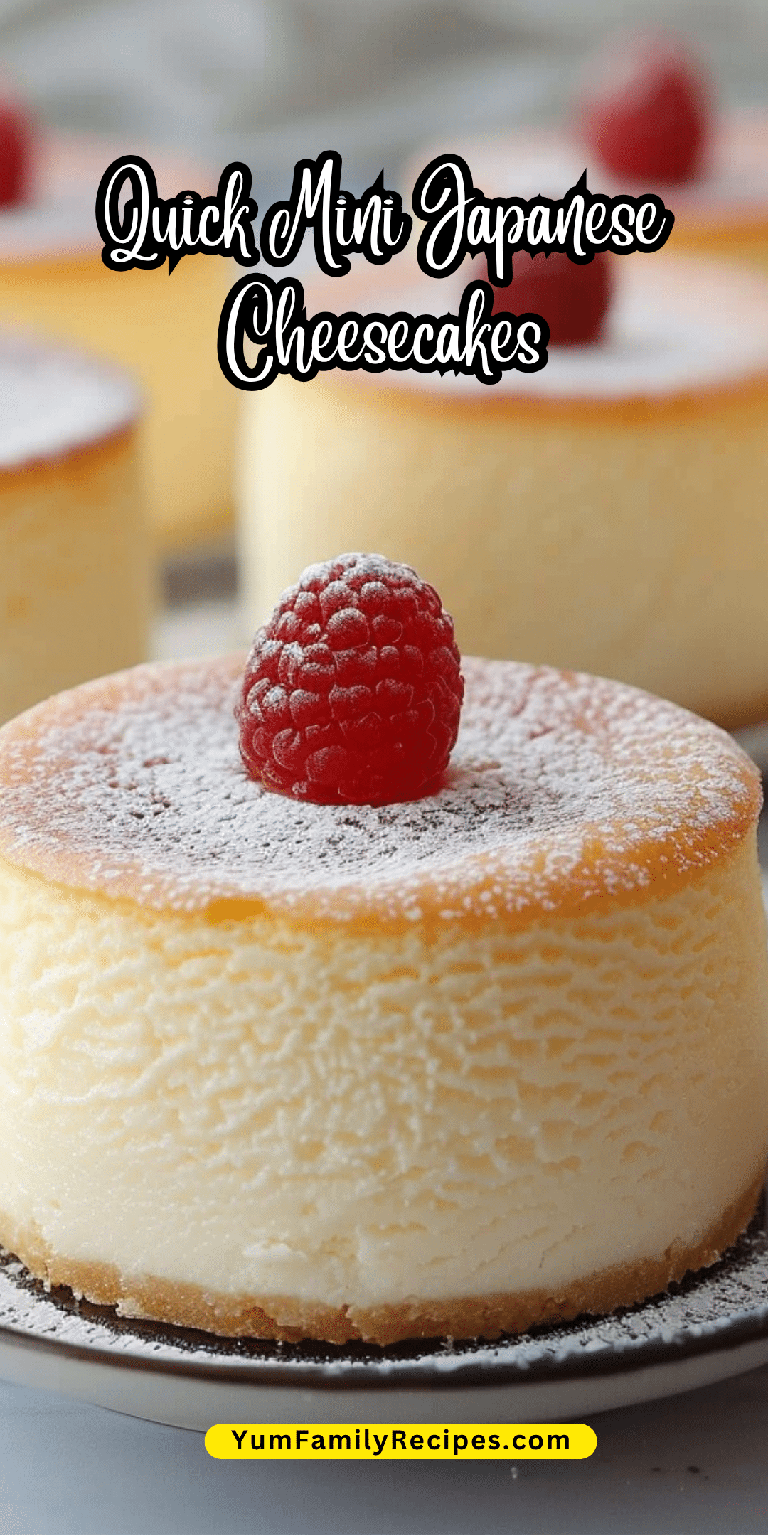 Quick Mini Japanese Cheesecakes | Yum Family Recipes