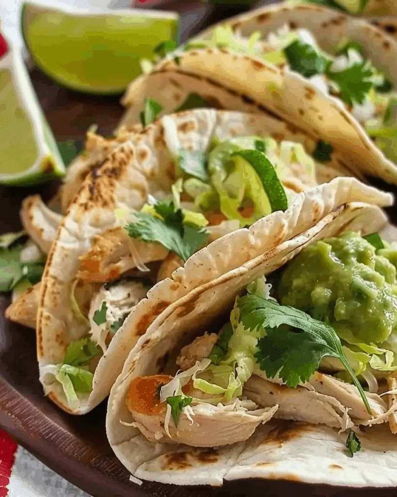 Lime Chicken Soft Tacos | Yum Family Recipes