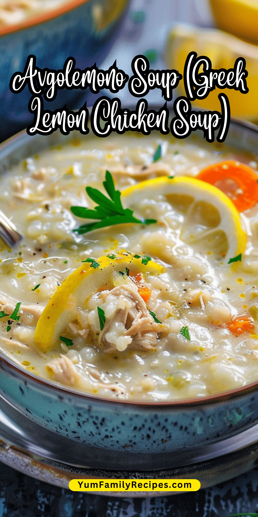 Avgolemono Soup (Greek Lemon Chicken Soup) | Yum Family Recipes
