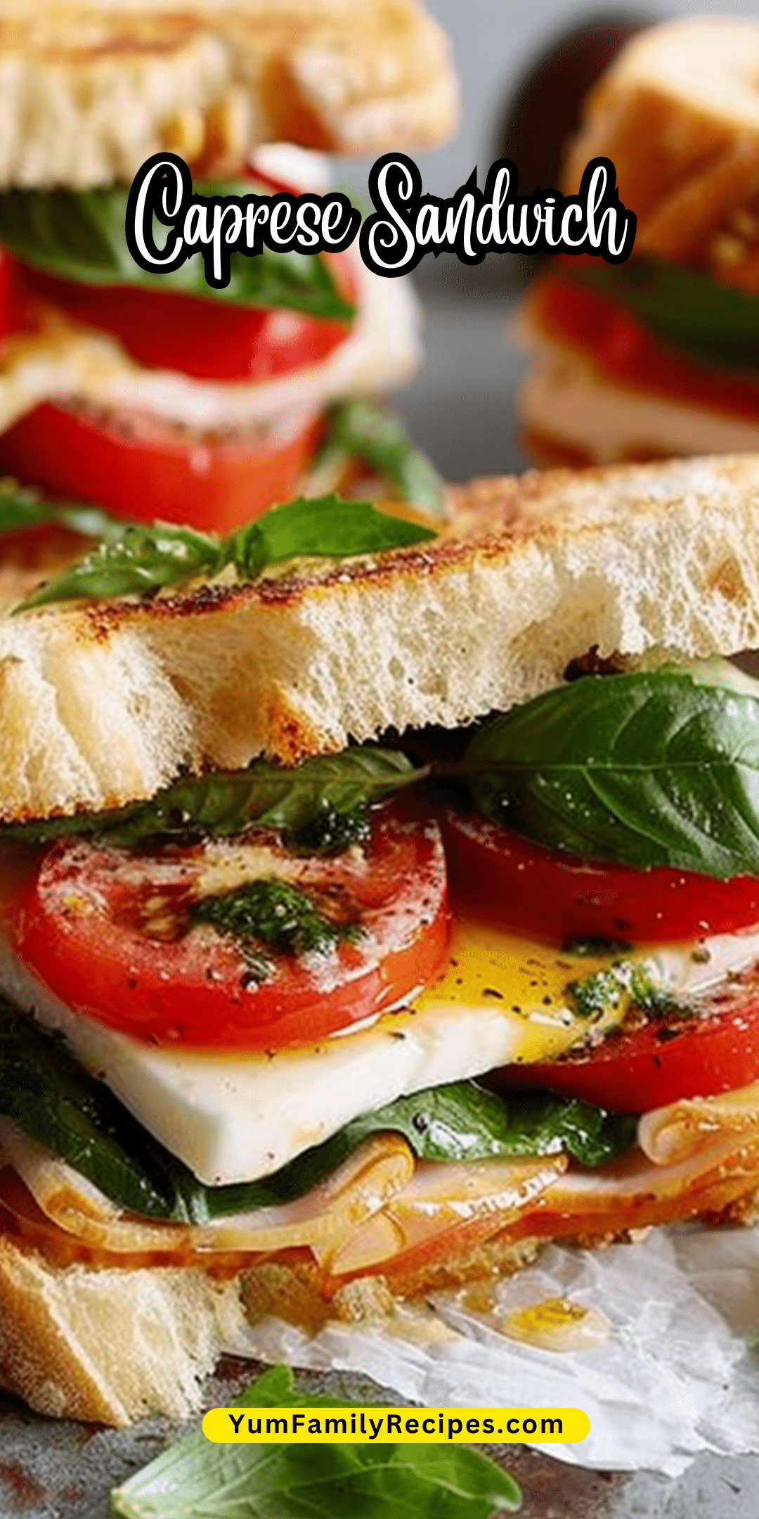 Caprese Sandwich | Yum Family Recipes