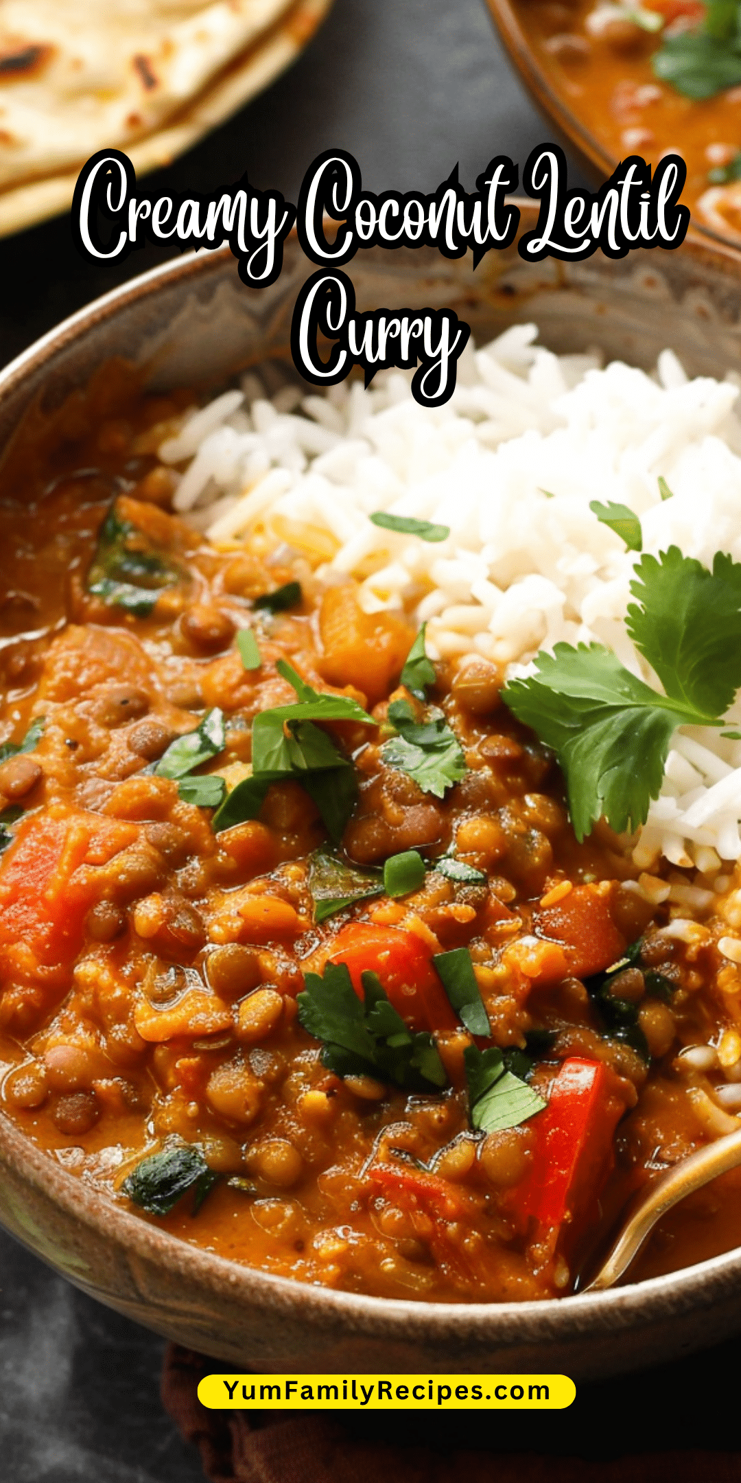 Creamy Coconut Lentil Curry | Yum Family Recipes