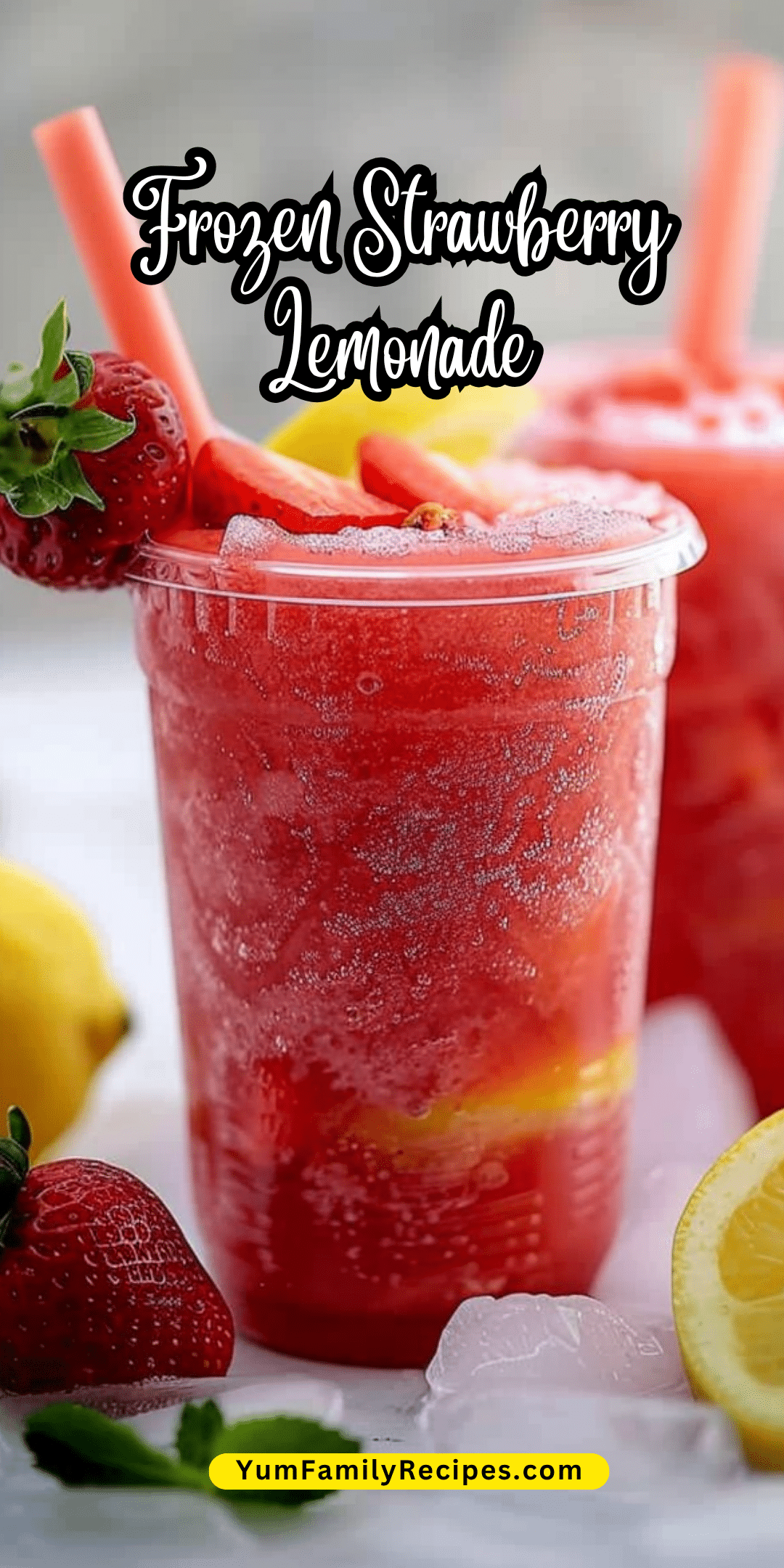 Frozen Strawberry Lemonade | Yum Family Recipes
