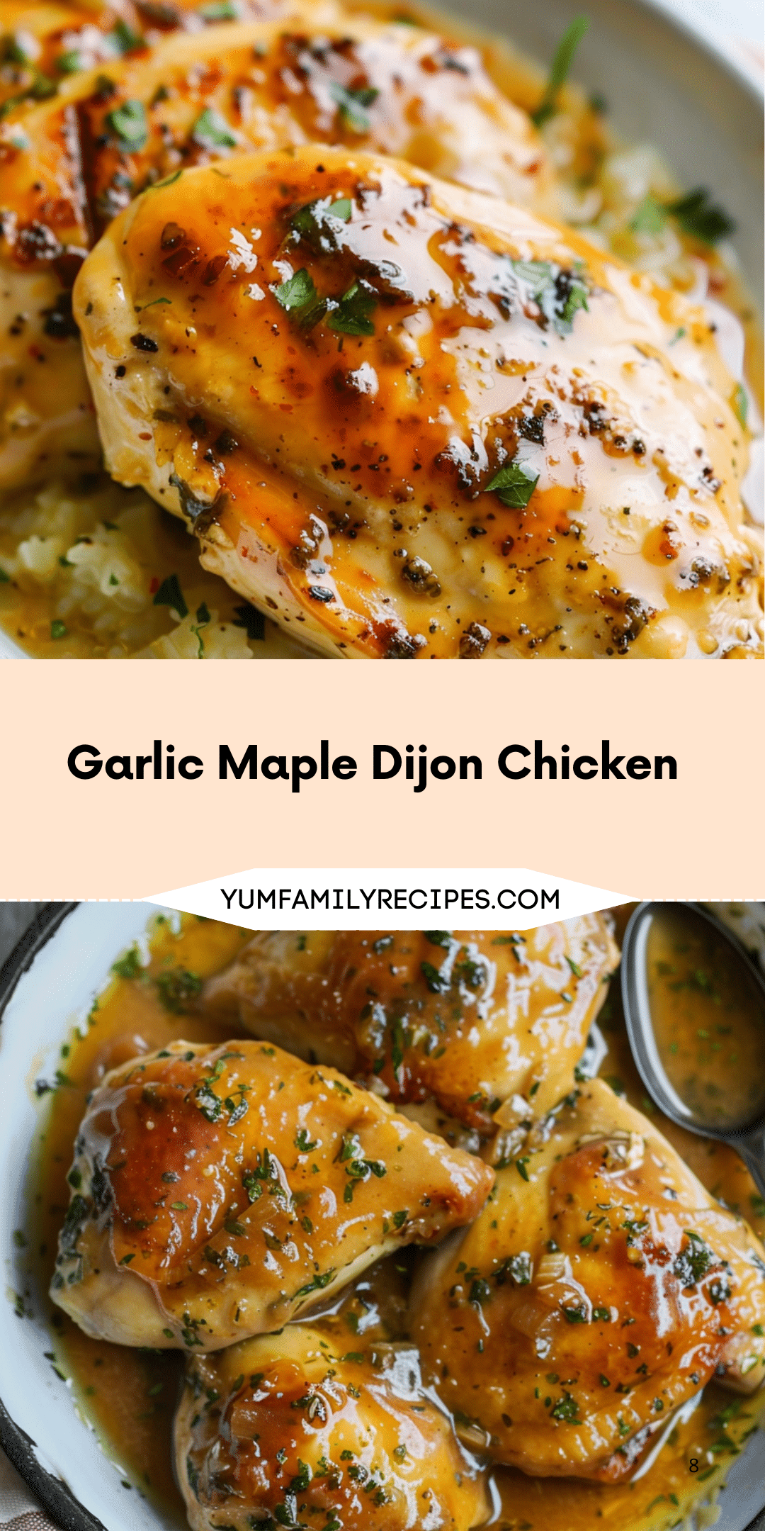 Garlic Maple Dijon Chicken | Yum Family Recipes
