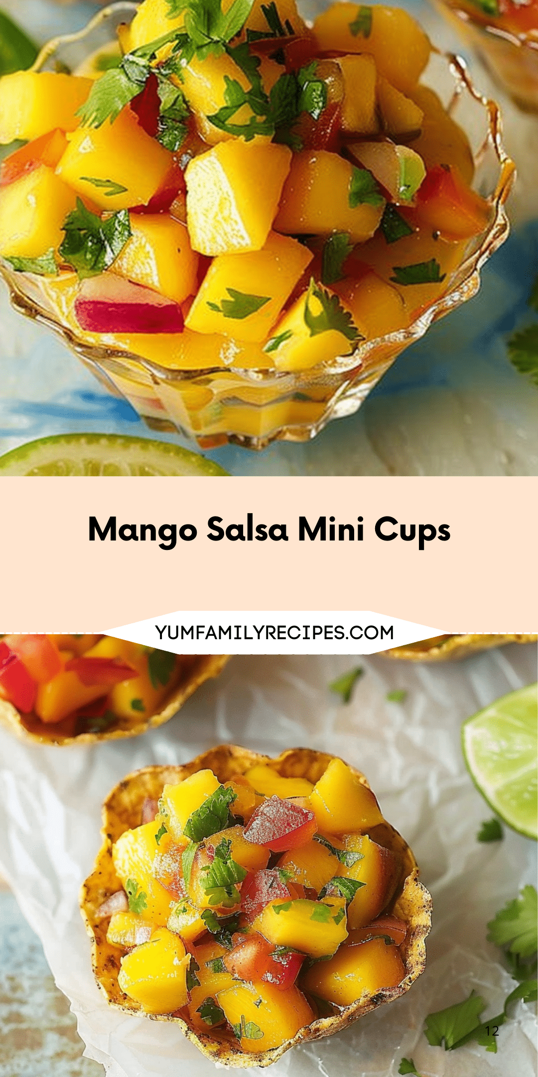 Mango Salsa Mini Cups | Yum Family Recipes