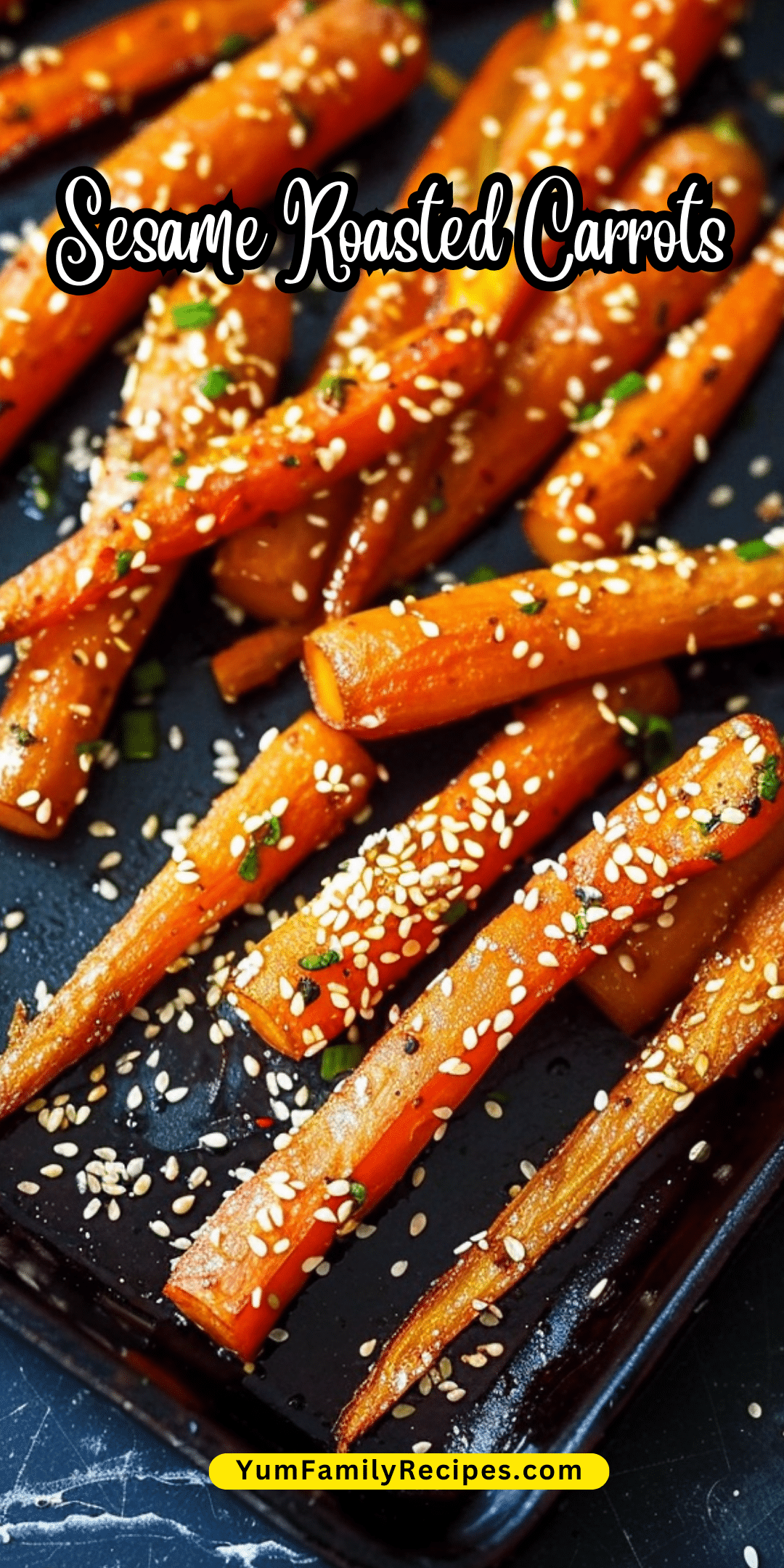 Sesame Roasted Carrots | Yum Family Recipes