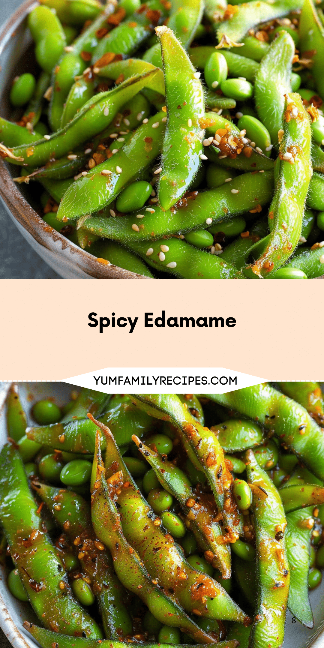 Spicy Edamame | Yum Family Recipes