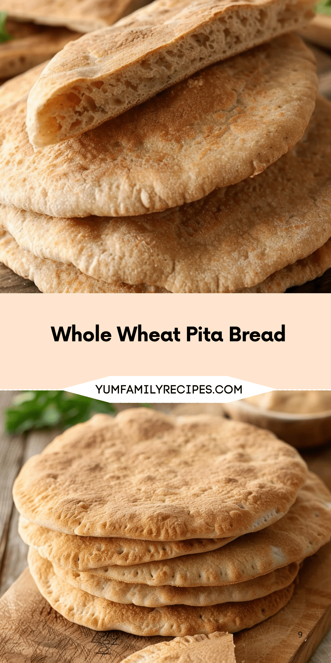 Whole Wheat Pita Bread | Yum Family Recipes